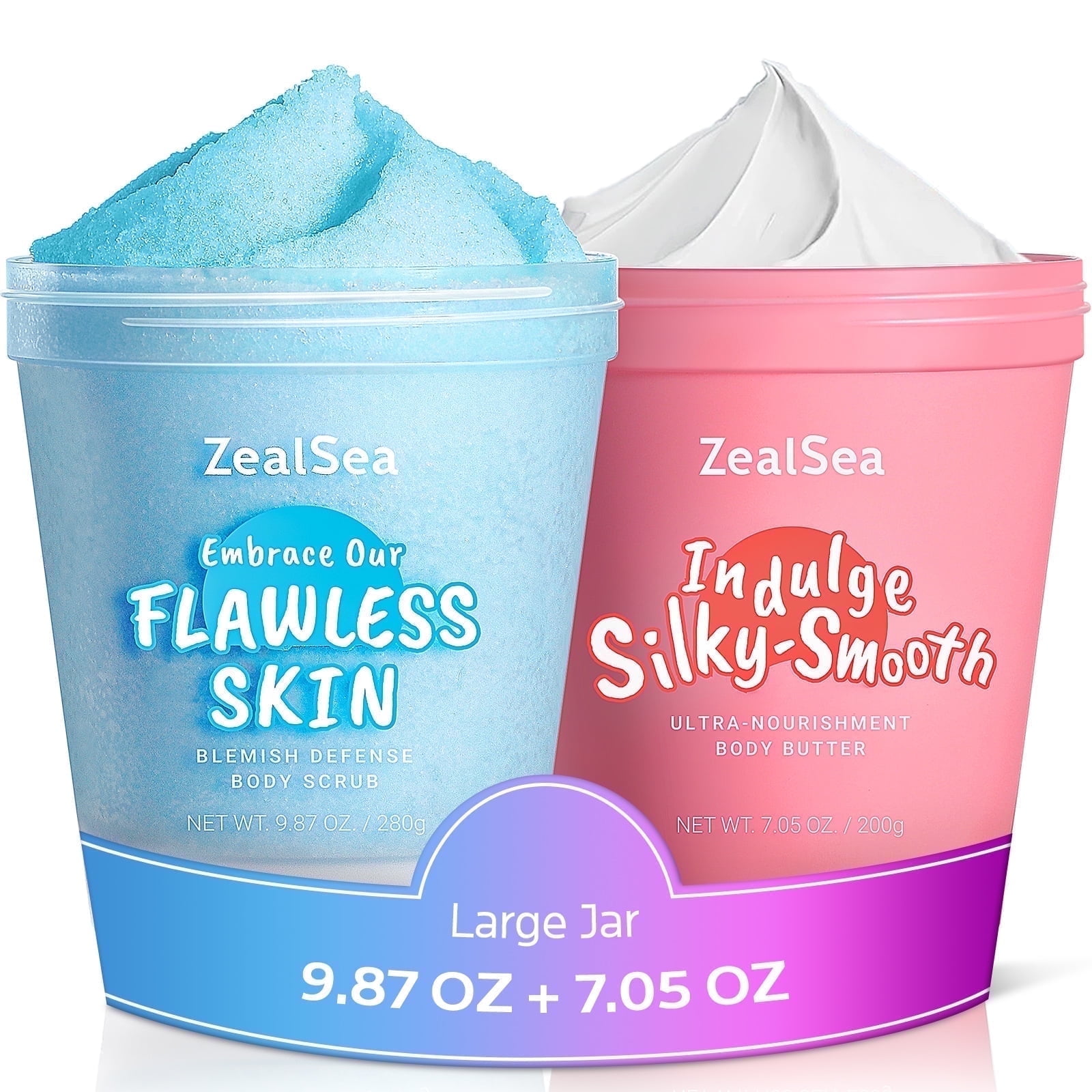 Customer reviews for ZealSea 9.87 oz Body Scrub & 7.05 Oz Body Butter ...