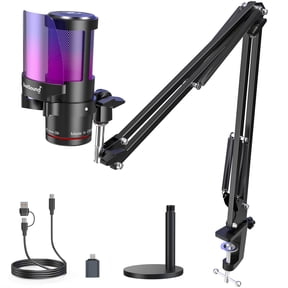 ZealSound USB Microphone K66 White, Noise Cancel for Streaming, Podcast ...