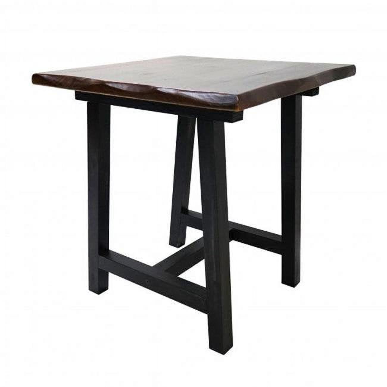 Zealand Trestle Side Table Dark Brown - Walmart.com
