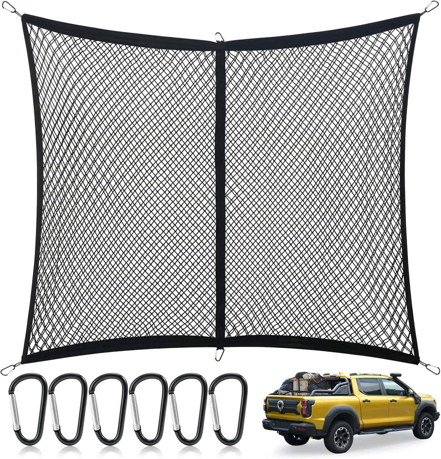Zealburst Highly Elastic Cargo Net, Highly Elastic Cargo Net - Heavy ...