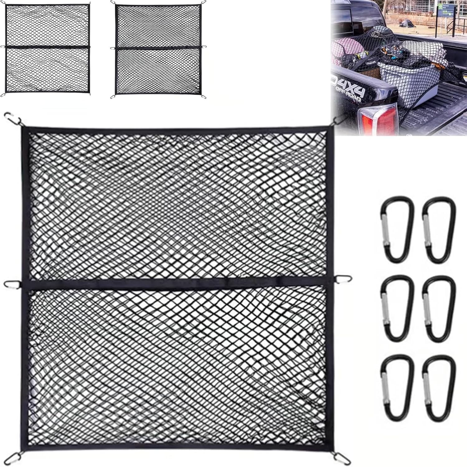 Zealburst Highly Elastic Cargo Net, Zealburst Cargo Net for Pickup ...
