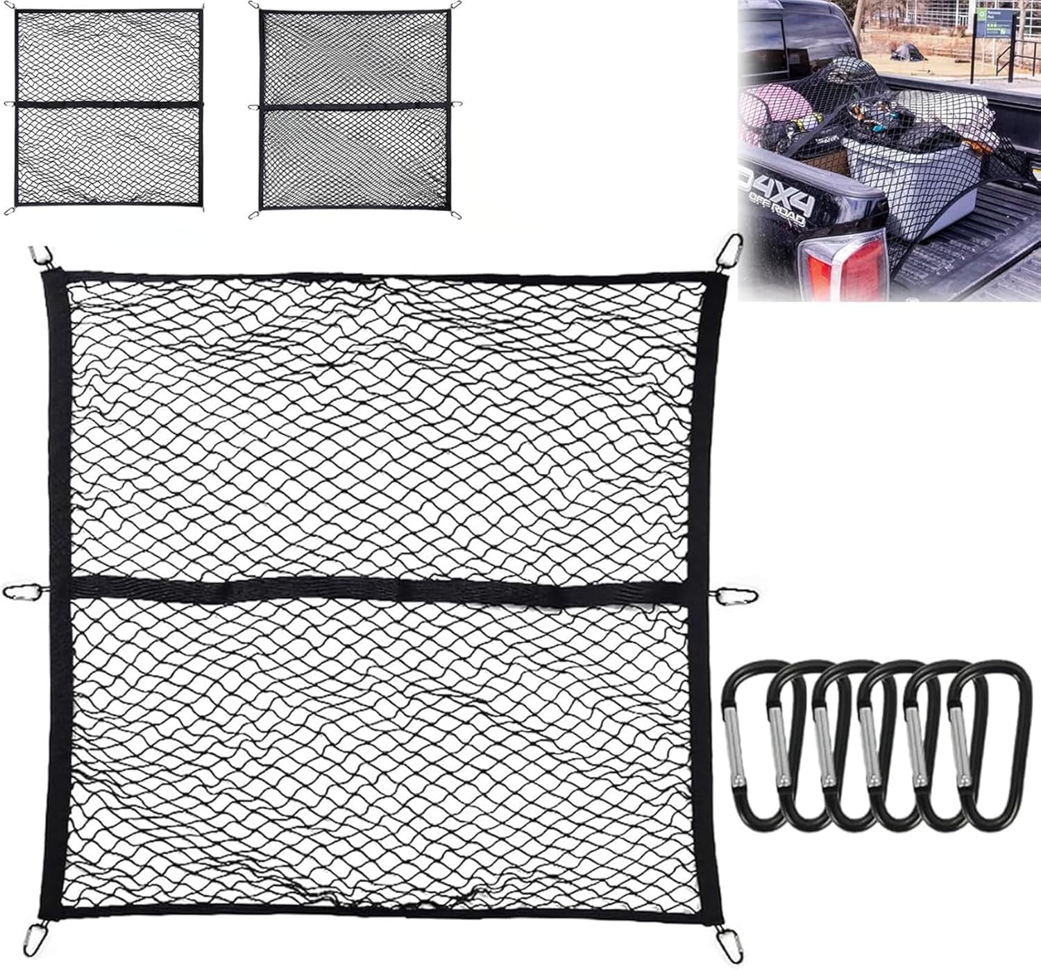 Zealburst Highly Elastic Cargo Net, Zealburst Cargo Net for Pickup ...