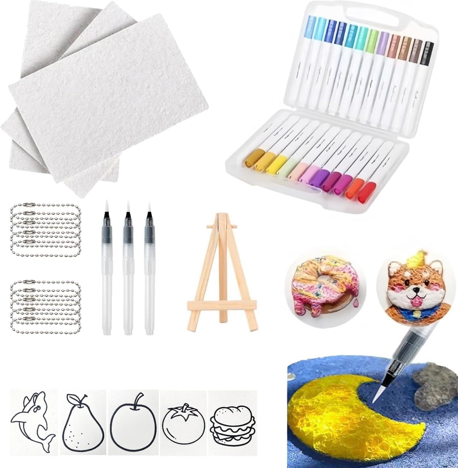 Zealburst Magic 3D Foam Texture Painting Kit, Magic Puffy Paint Art ...