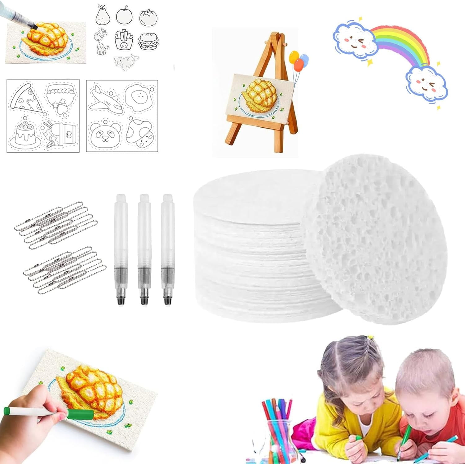 Zealburst Magic 3D Foam Texture Painting Kit, Magic Puffy Paint Art ...