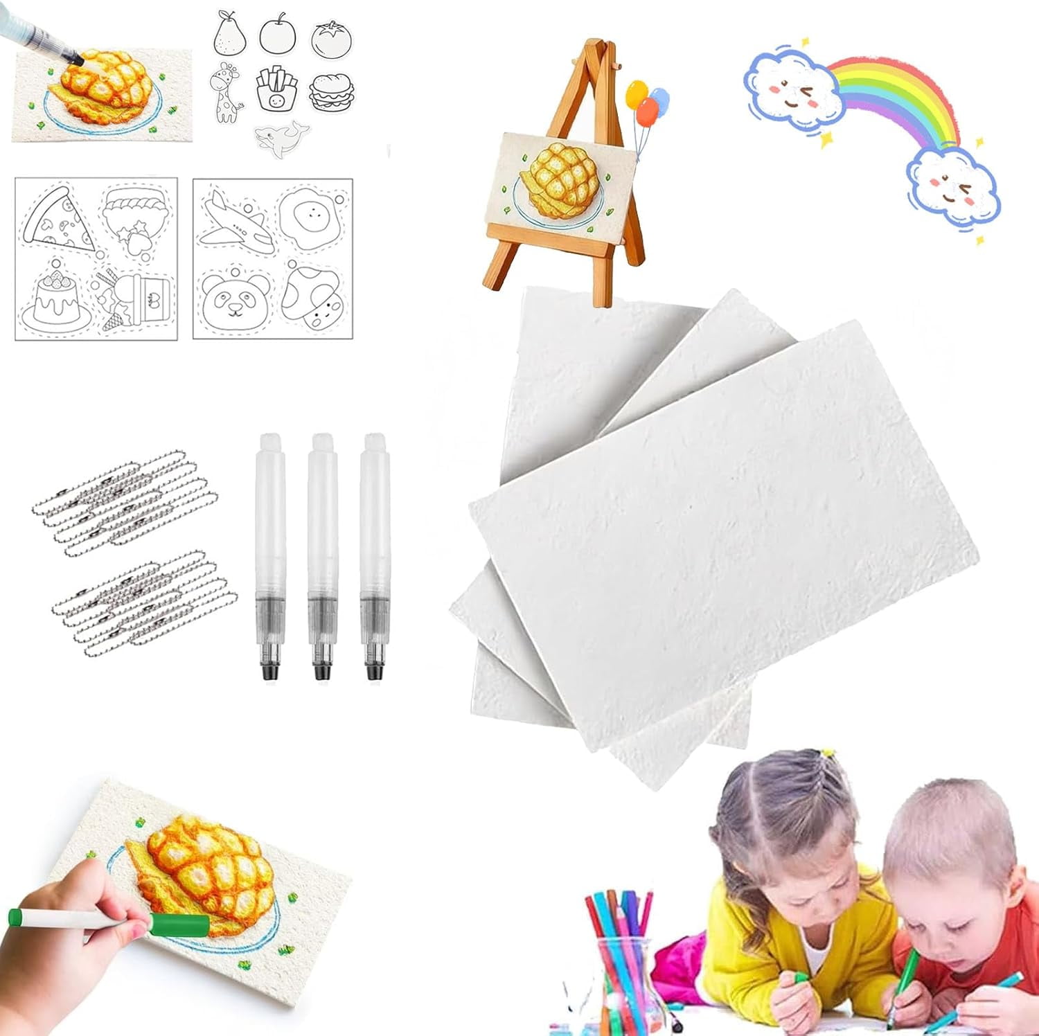 Zealburst Magic 3D Foam Texture Painting Kit, Magic Puffy Paint Art ...