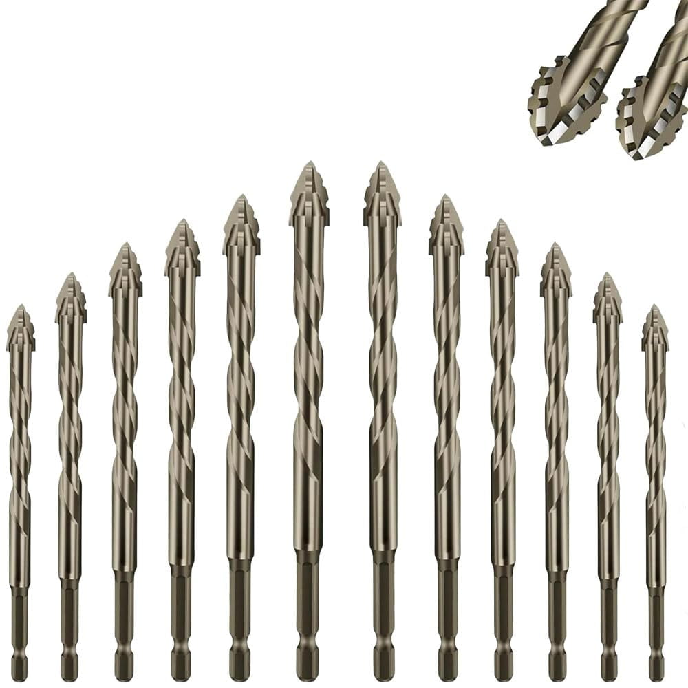 Zealburst New Four-Flute Sawtooth Eccentric Drill Bit Set, Zealburst ...