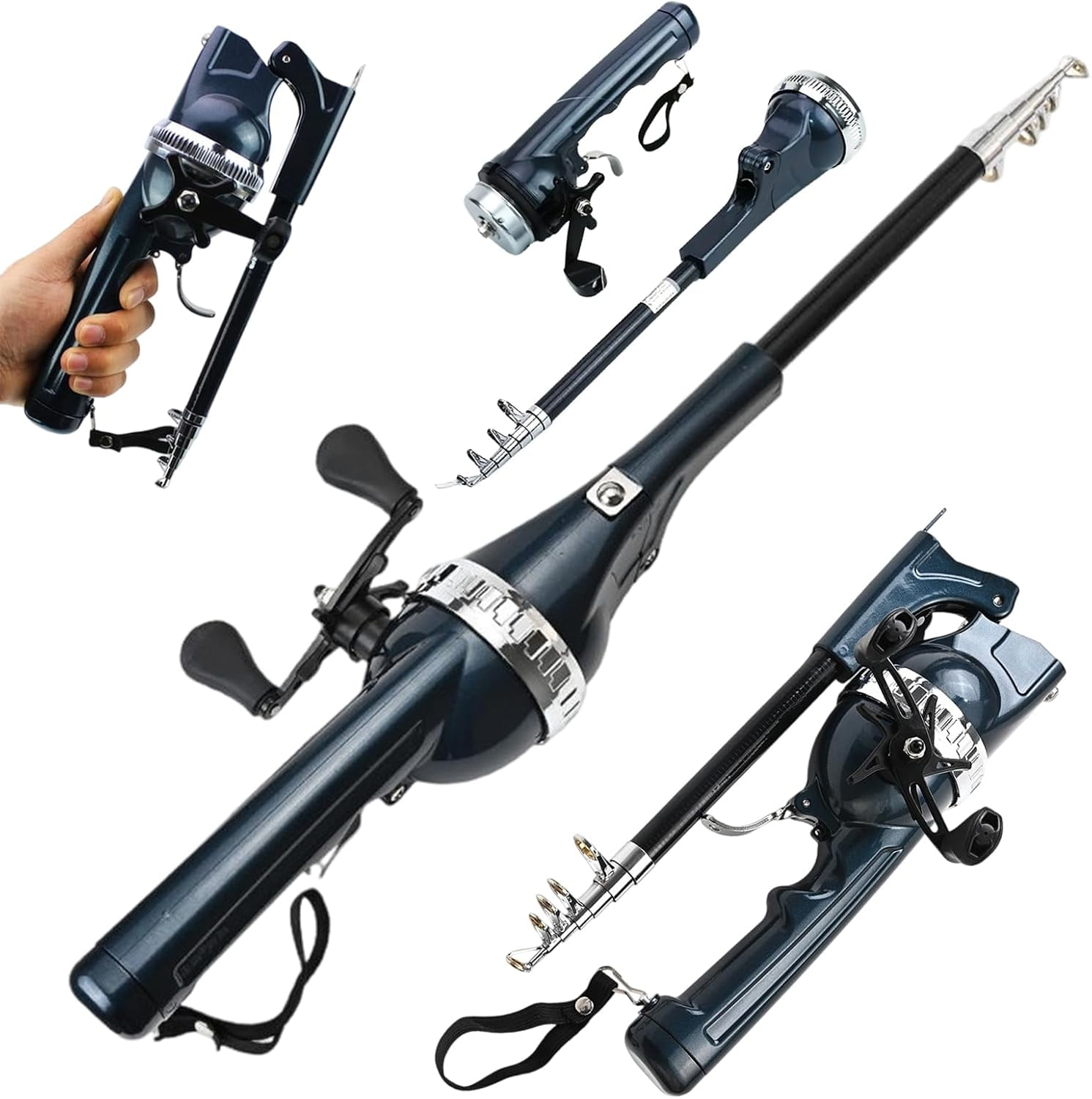 Zealburst Pocket Fishing Rod, 2026 Upgraded Telescopic Fishing Rod with ...