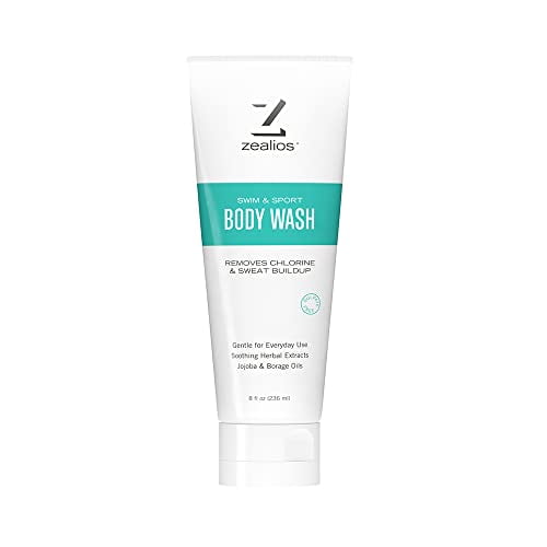 Zealios Swim & Sports Body Wash Wash Away Chlorine Effects, Sweat, Odor ...