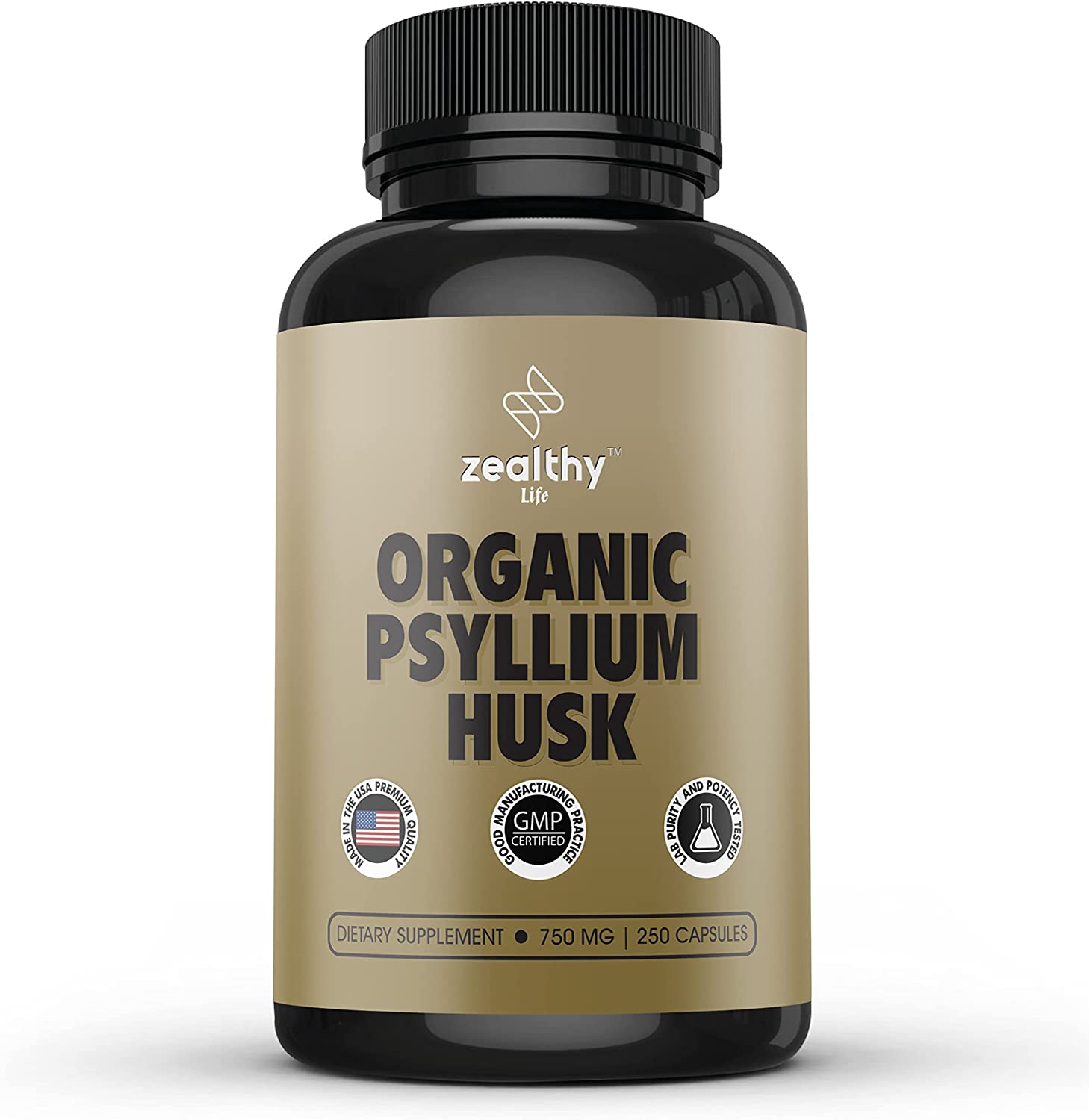 High Absorption Psyllium Husk Capsules 1500mg Fiber Supplement ...
