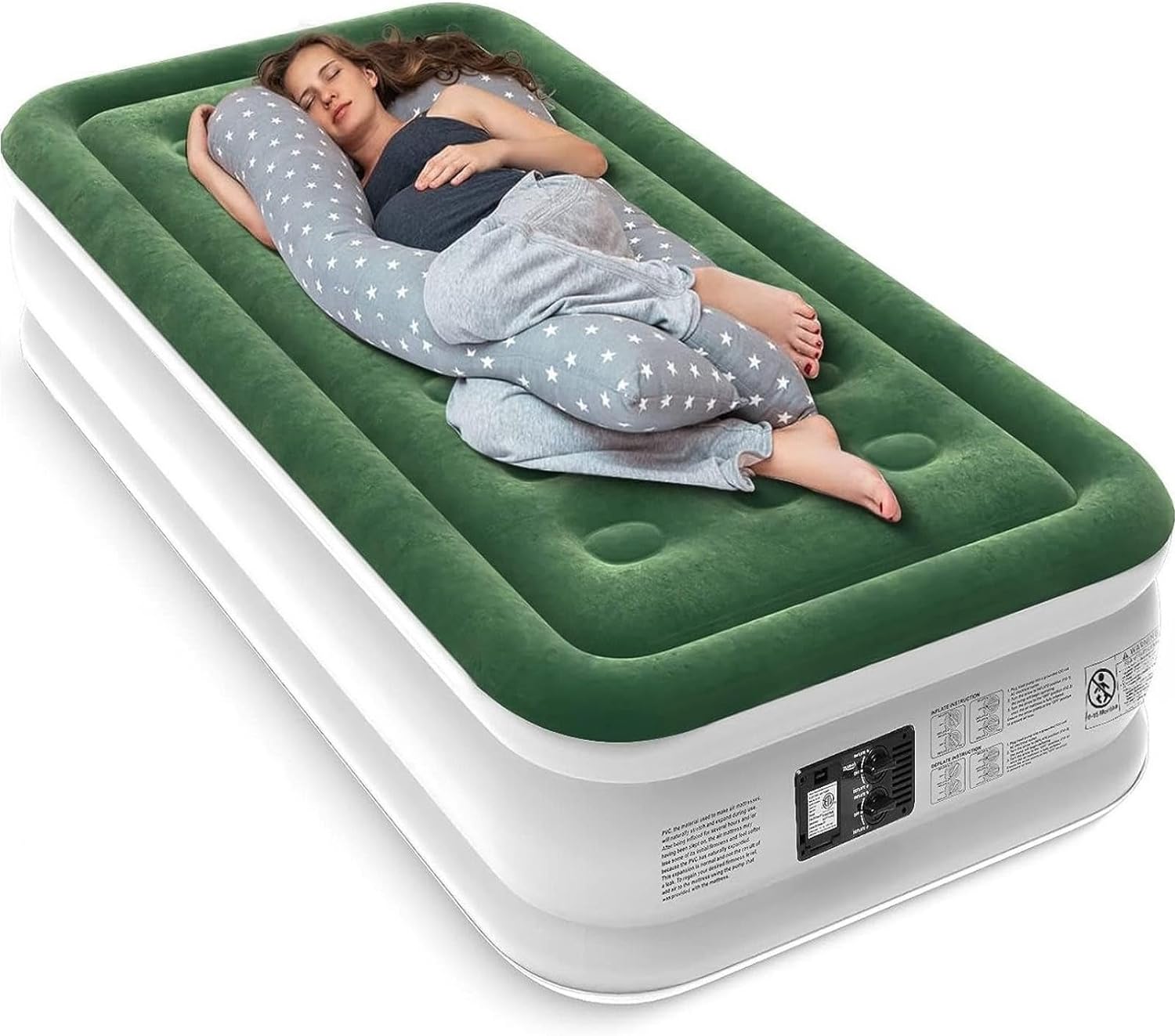 AeroBed Luxury 12 in Air Mattress Built-in Pump, Twin - Walmart.com