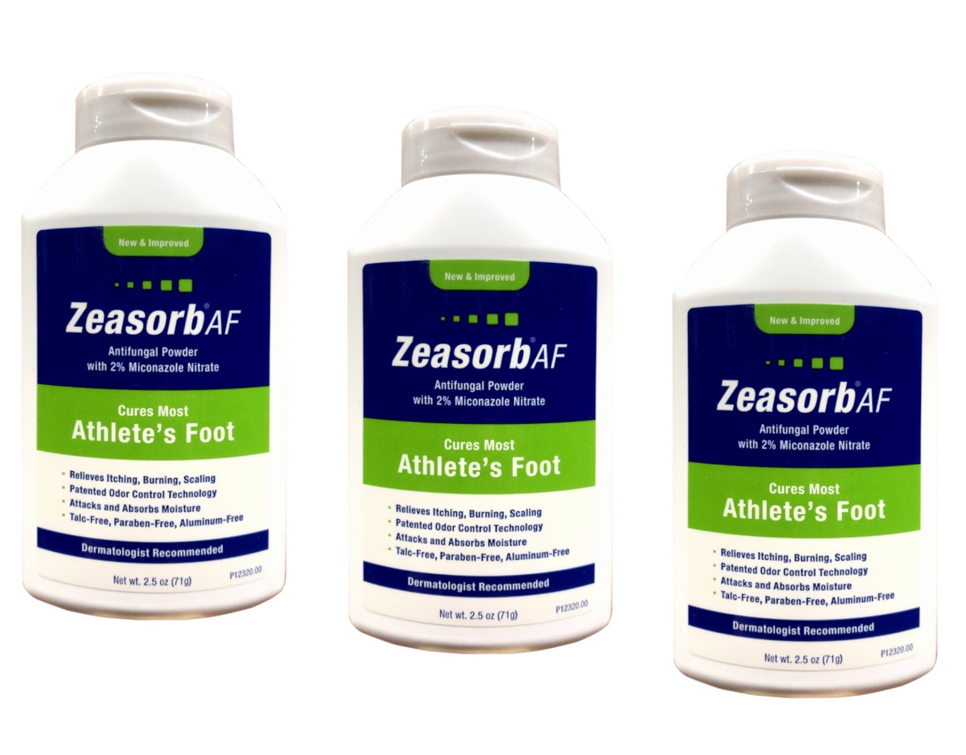 Zeasorb-AF Antifungal Powder 2.50 oz (Pack of 3) - Walmart.com