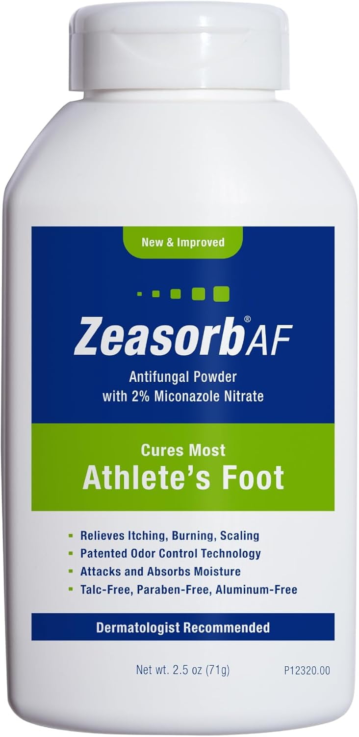 Zeasorb AF Athlete's Foot Powder, 2.5 oz, 2 Pack - Walmart.com
