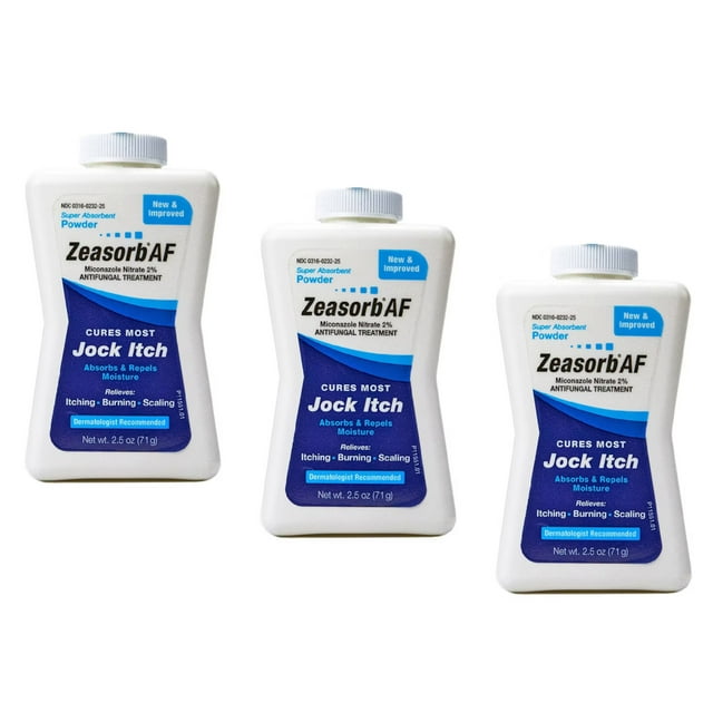 Zeasorb-AF Super Absorbent Antifungal Treatment Powder for Jock Itch 2. ...