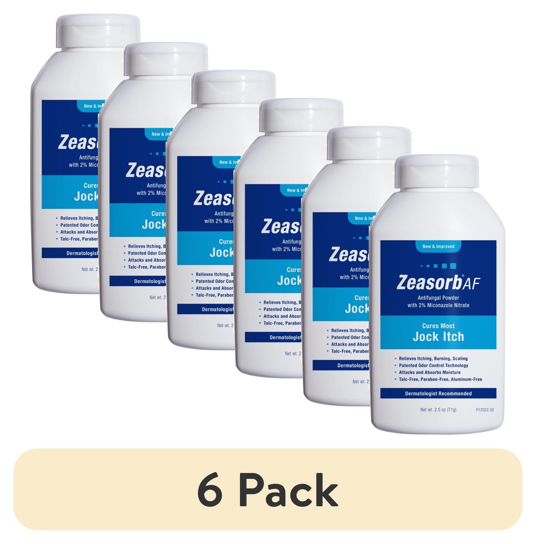 (6 pack) Zeasorb Super Absorbent Antifungal Treatment Powder for Jock ...