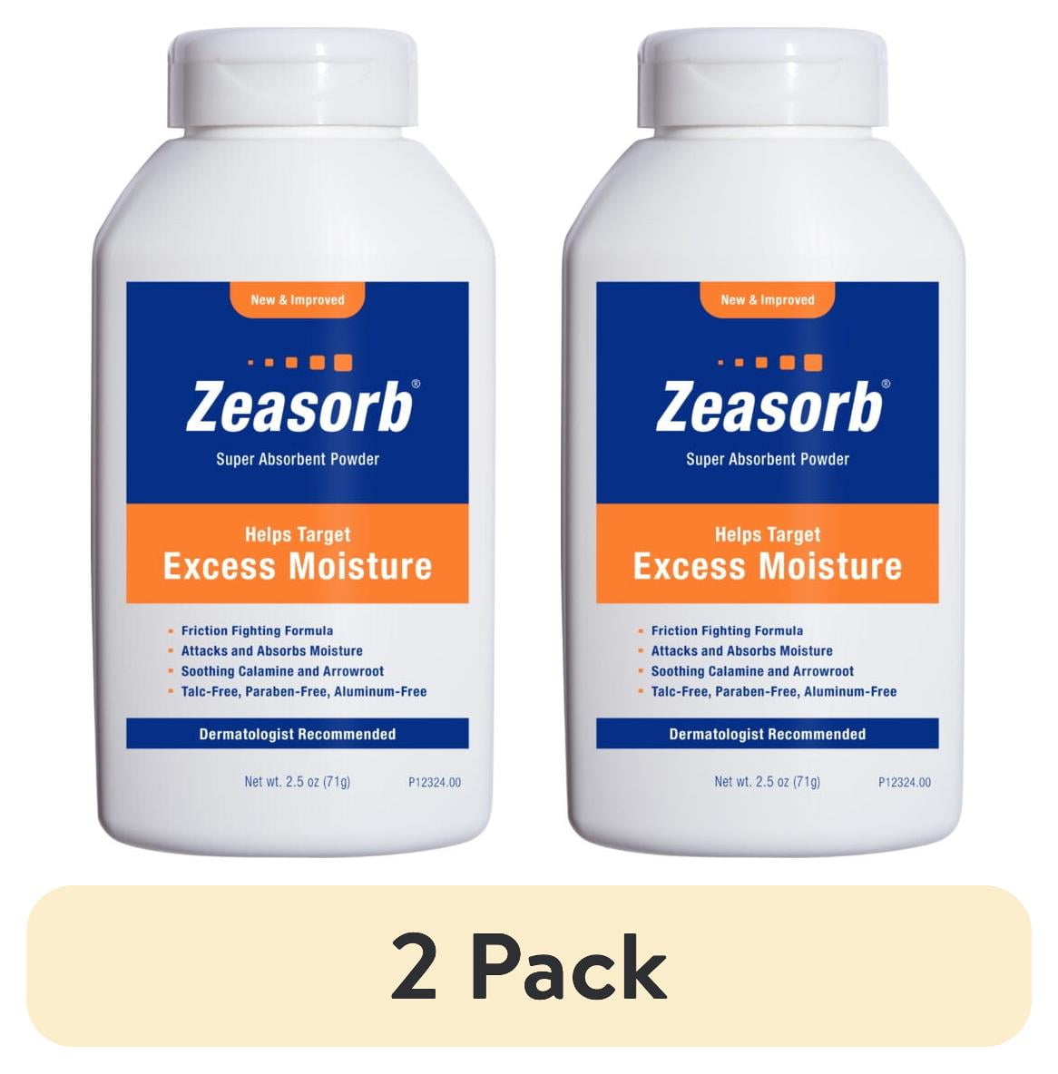 (2 pack) Zeasorb Prevention Super Absorbent Powder Foot Care 2.5-Ounce ...