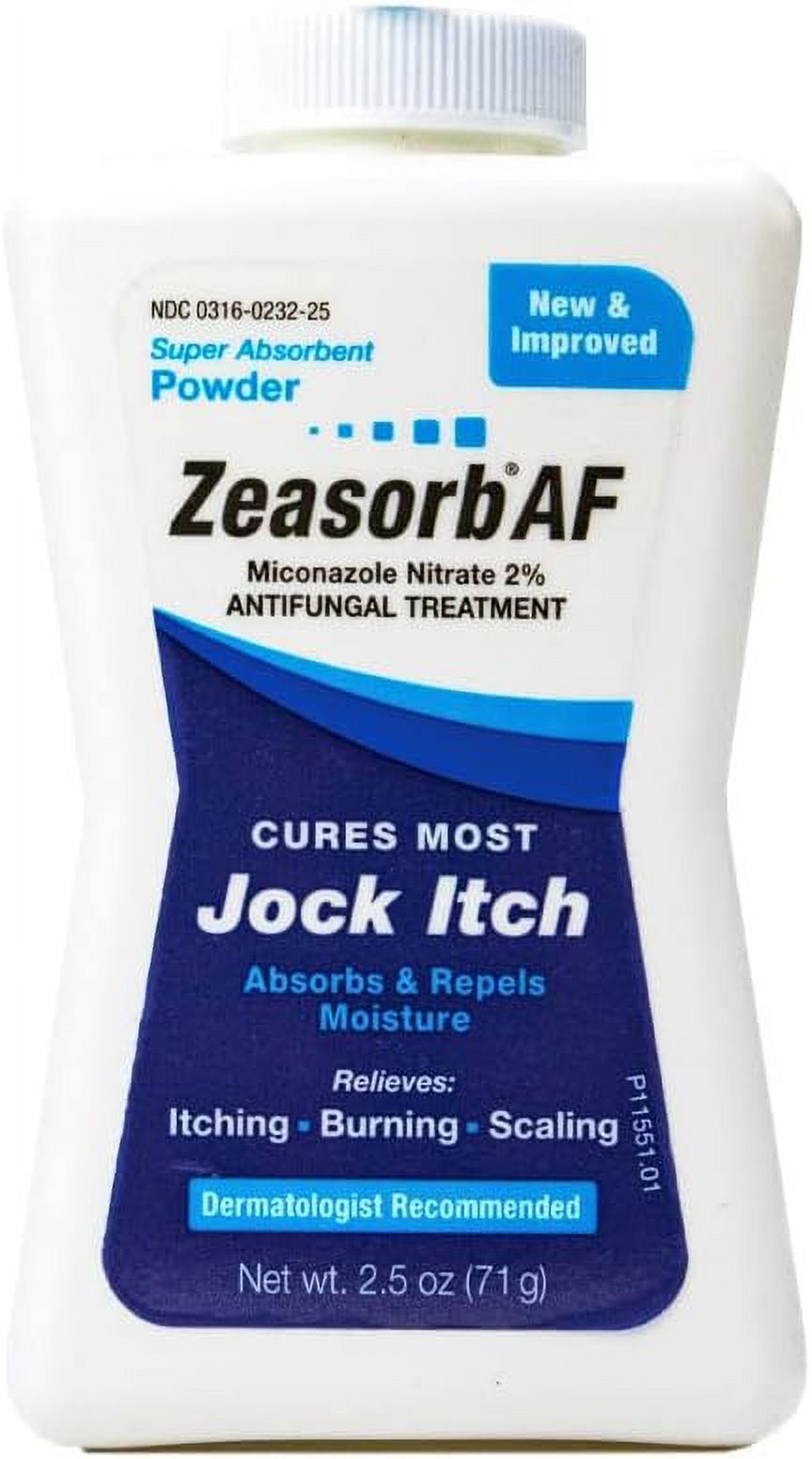 Zeasorb Super Absorbent Antifungal Treatment Powder for Jock Itch, 2.5 ...