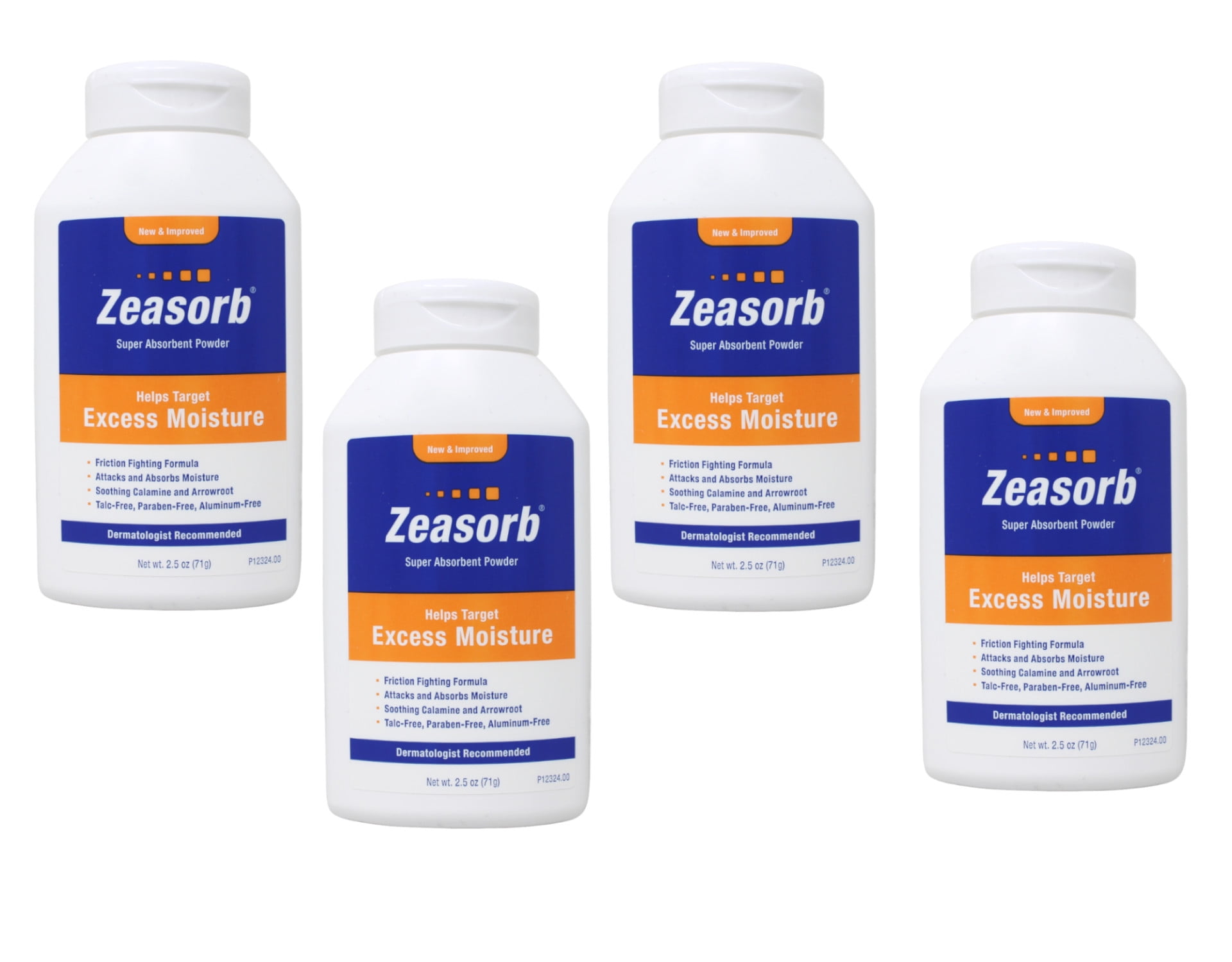 Zeasorb Athletic Feet Super Absorbent Foot Talcum Powder, 2.50 oz (Pack ...