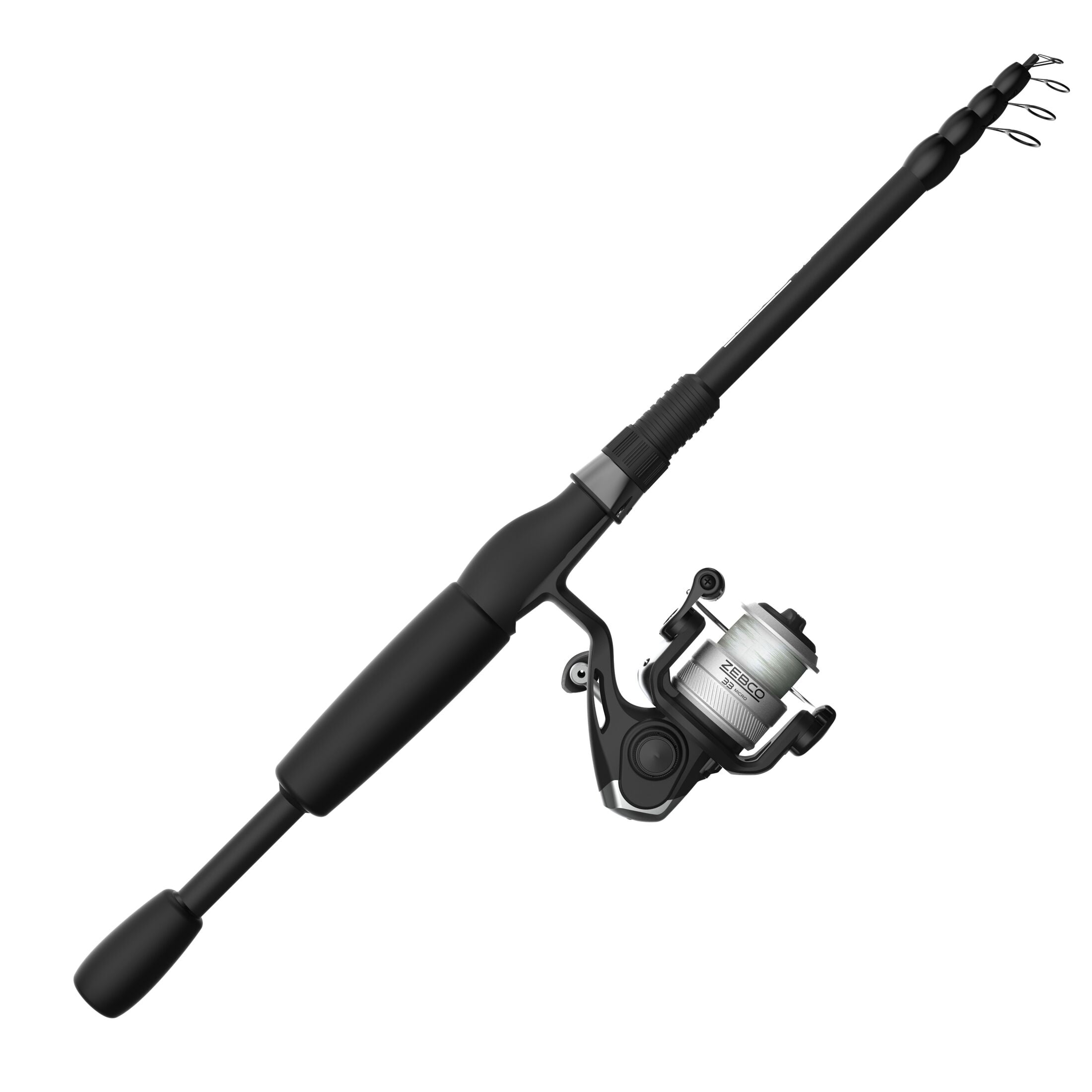 Zebco 33 Micro Spinning Reel and Telescopic Fishing Rod Combo ...
