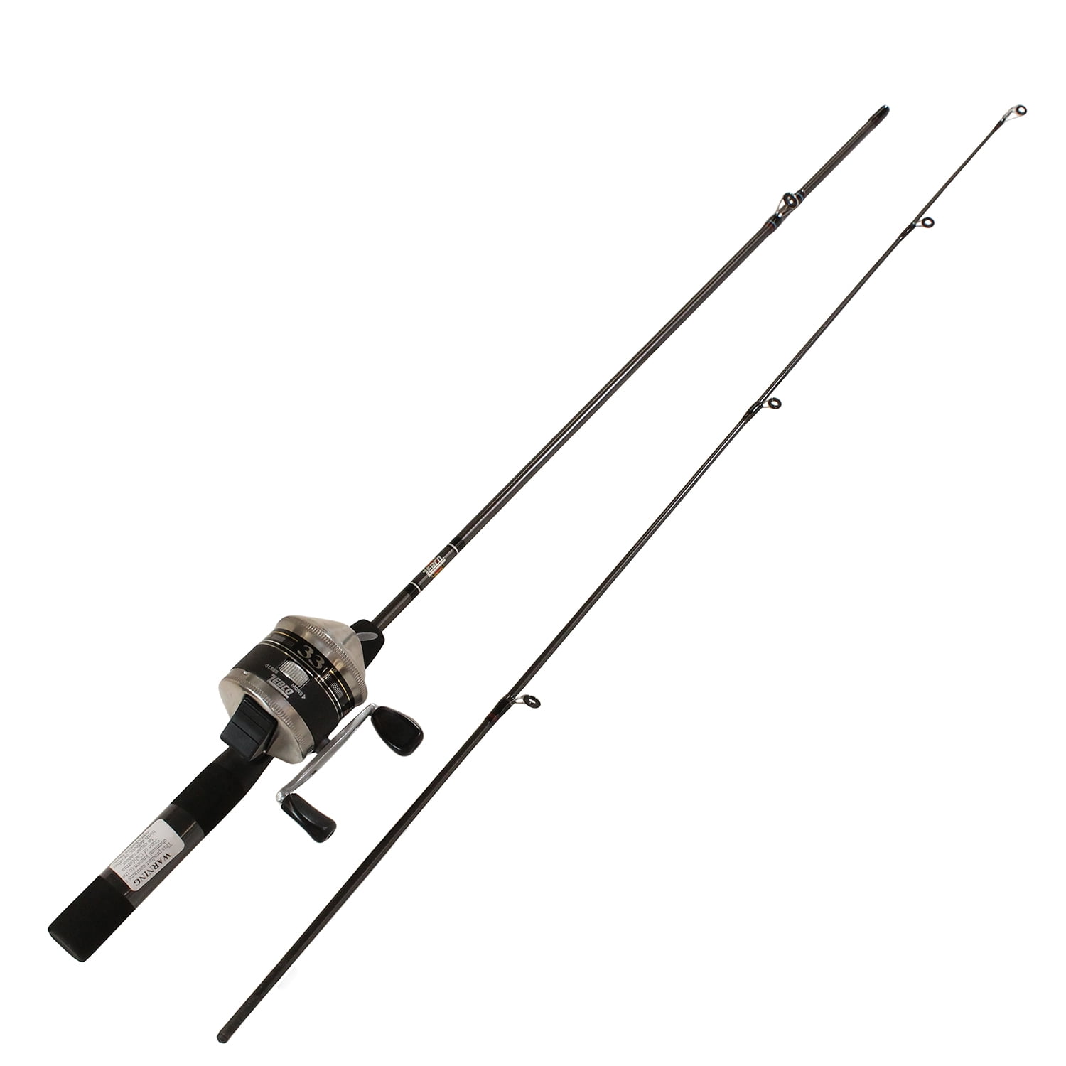 Zebco 33 Spincast 5' 6" Fishing Rod & Reel Combo, 2-Piece Rod (Adult ...