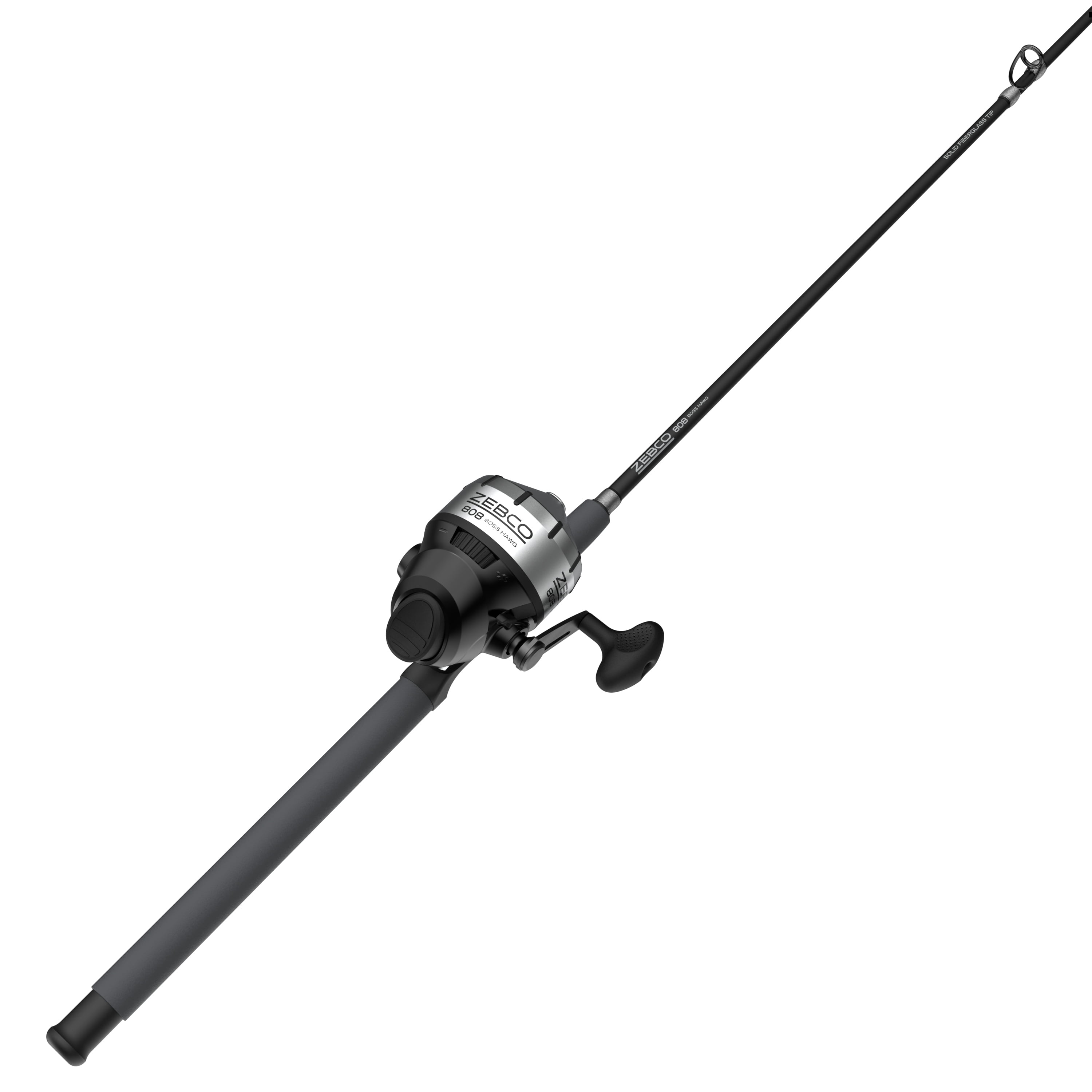 Zebco 808 Boss Hawg Spincast Reel and Fishing Rod Combo, 7-Foot 2-Piece ...