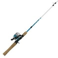 Zebco Fin Commander Spincast Reel and Fiberglass Fishing Rod Combo, 5 ...