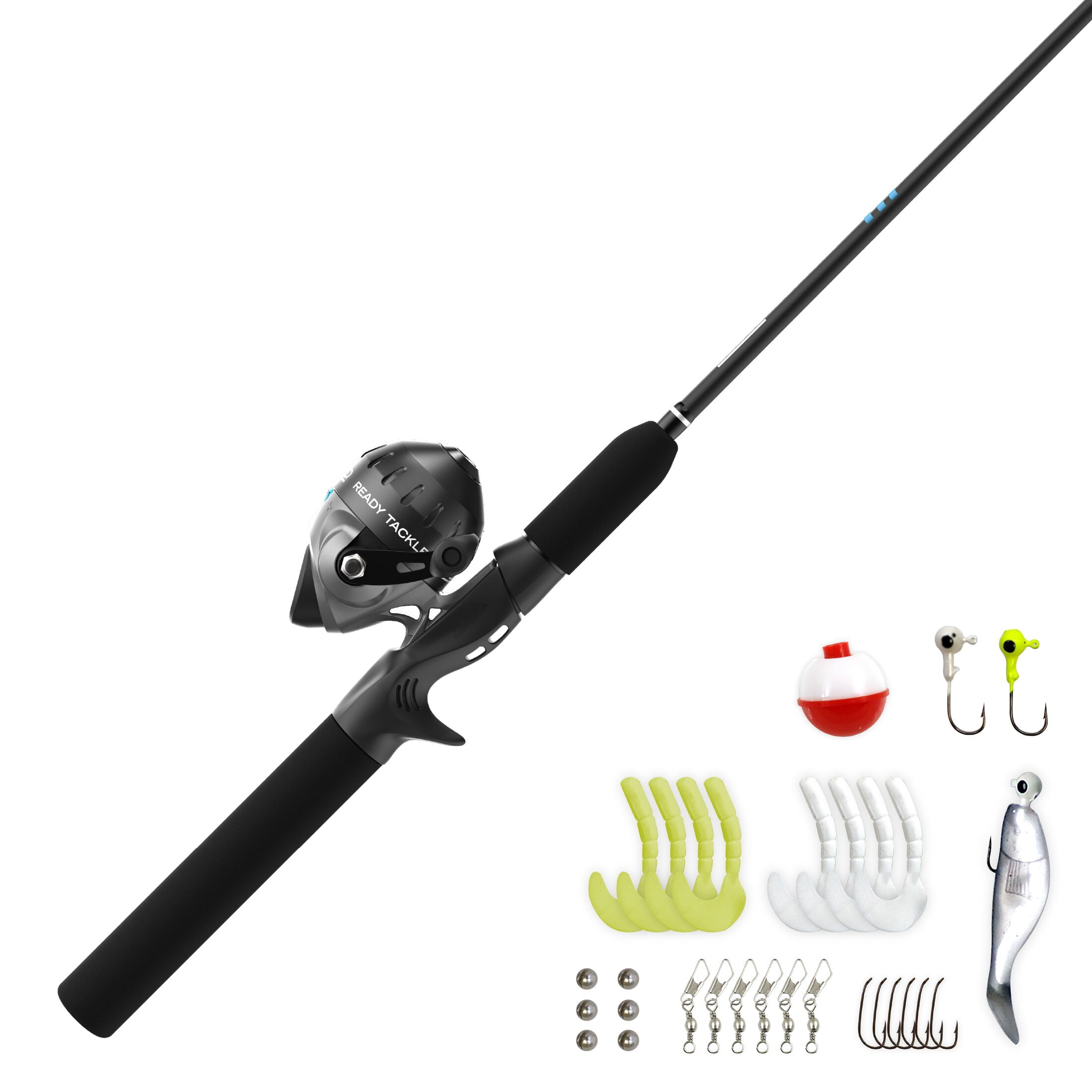 Zebco Ready Tackle Spincast Reel and Fishing Rod Combo, 5-Foot 6-Inch ...