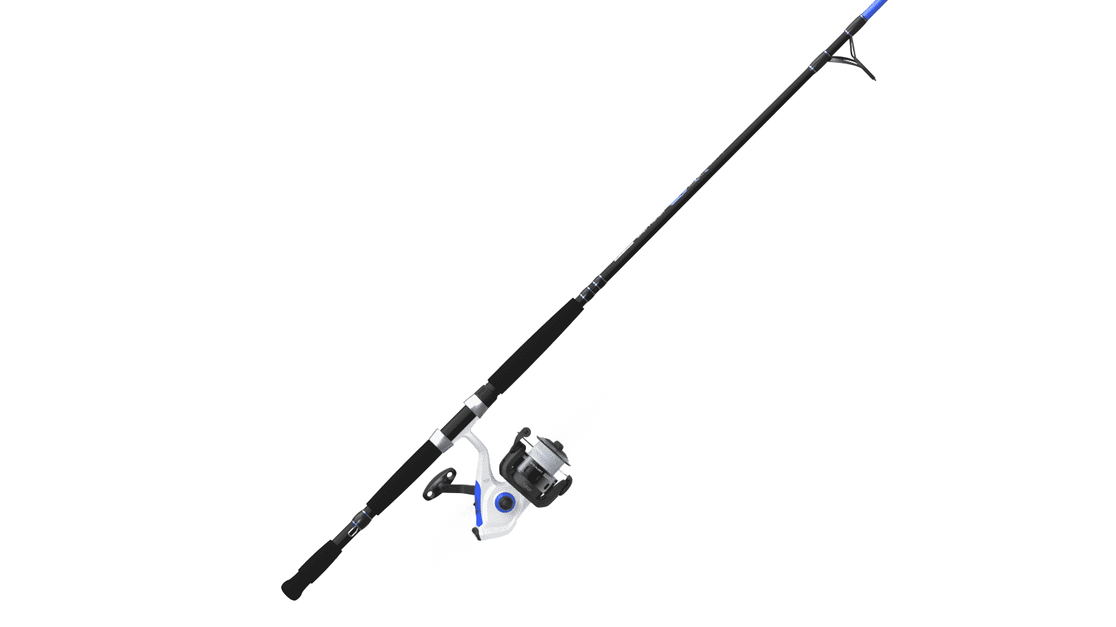 Zebco Salt Fisher Bite Alert Spinning Reel and Fishing Rod Combo, 7 ...