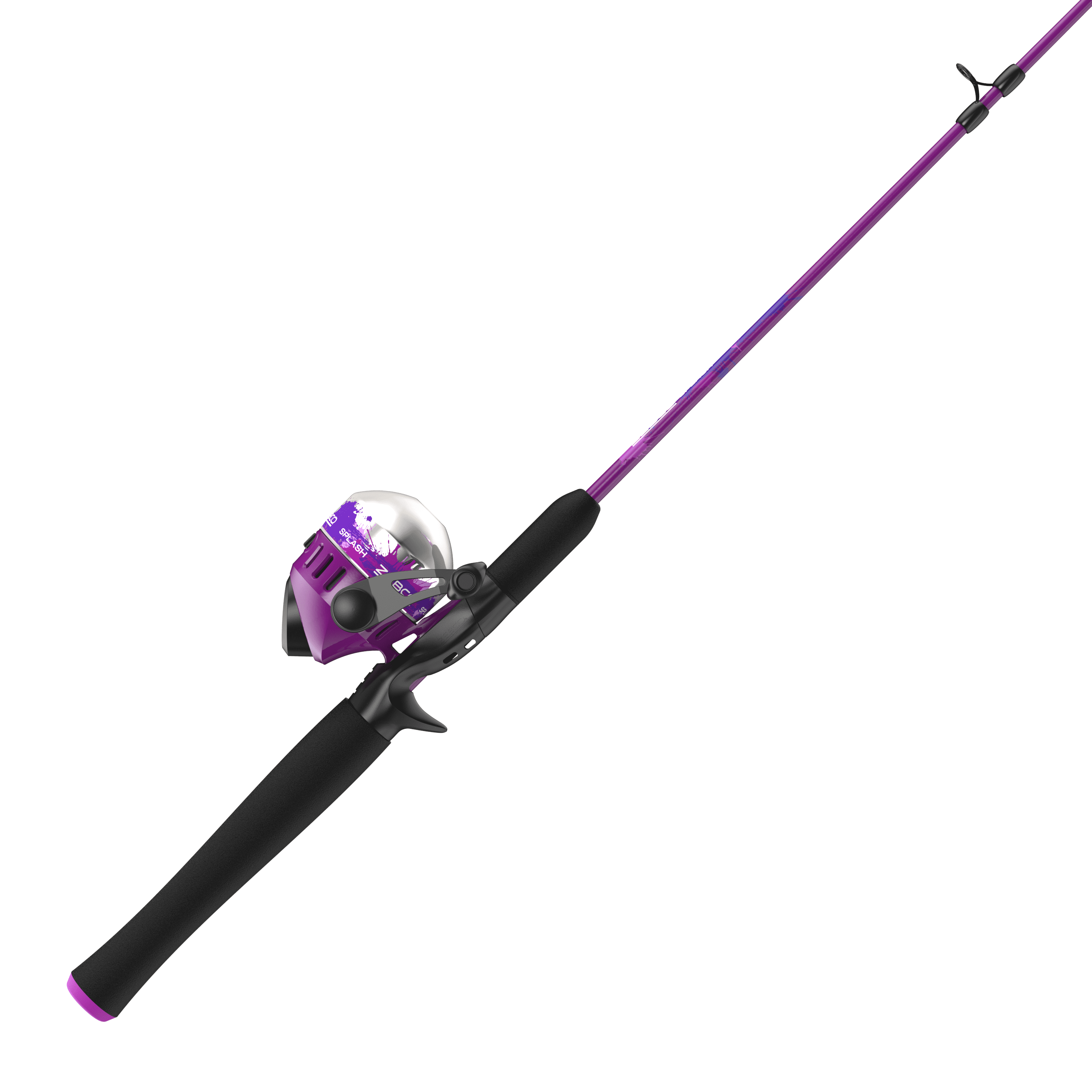 Zebco Splash Spincast Reel & Fishing Rod Combo, Light Action, 6' Pole ...