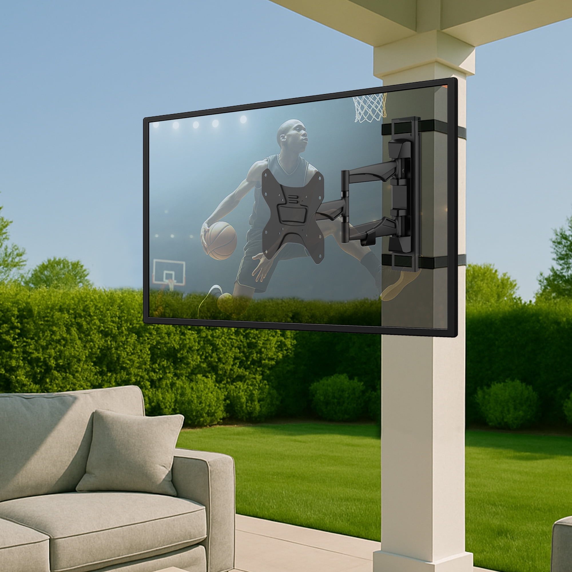 ZeboZap DIY Full Motion Outdoor Gazebo TV Mount | Post/Patio TV Mount ...
