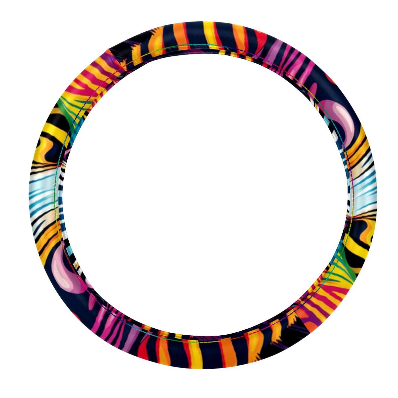 Zebra 14.5 Inch Printing PVC Leather Car Wheel Covers Steering Wheel ...