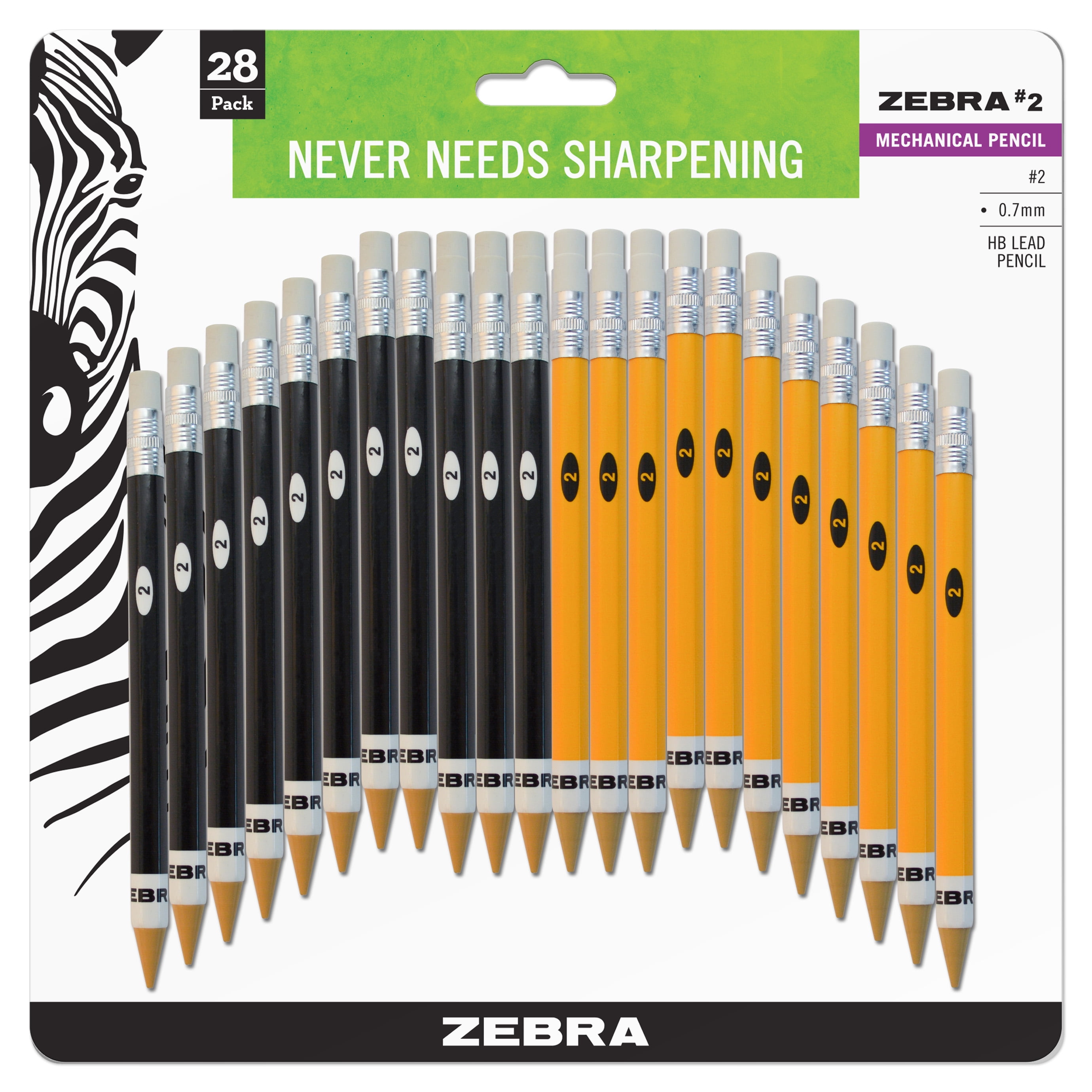 Zebra #2 Mechanical Pencil, 0.7mm Point Size, Standard HB Lead ...