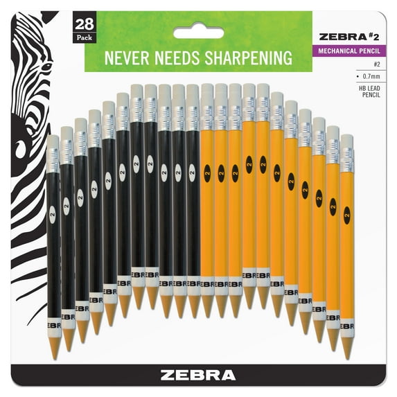 Zebra #2 Mechanical Pencil, 0.7mm Point Size, Standard HB Lead ...