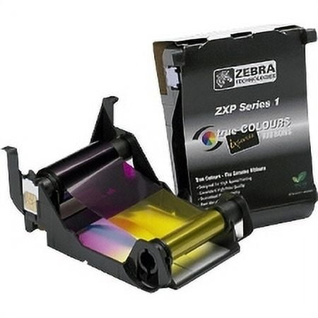 Zebra 800011-140 YMCKO Color Ribbon Load-N-Go for Zebra ZXP Series 1 ...