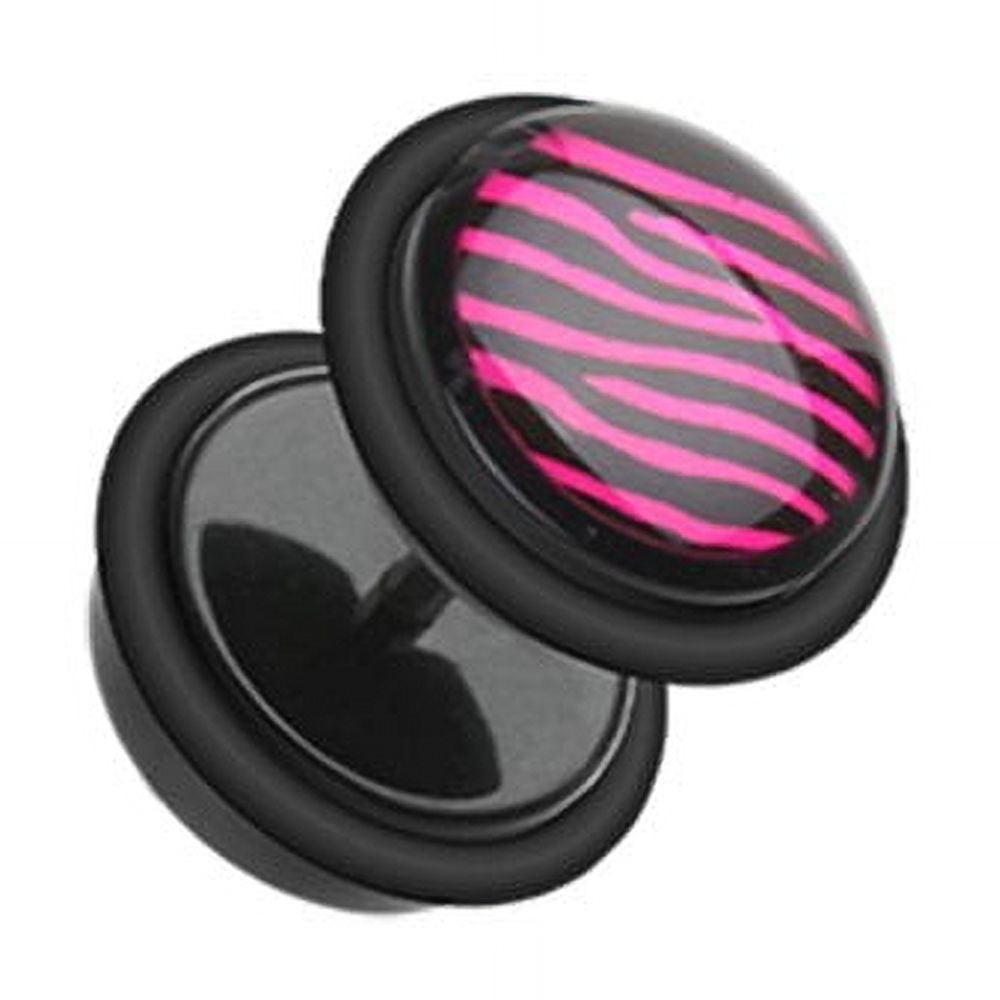 Zebra Acrylic Top Fake Plug with O-Rings - Walmart.com