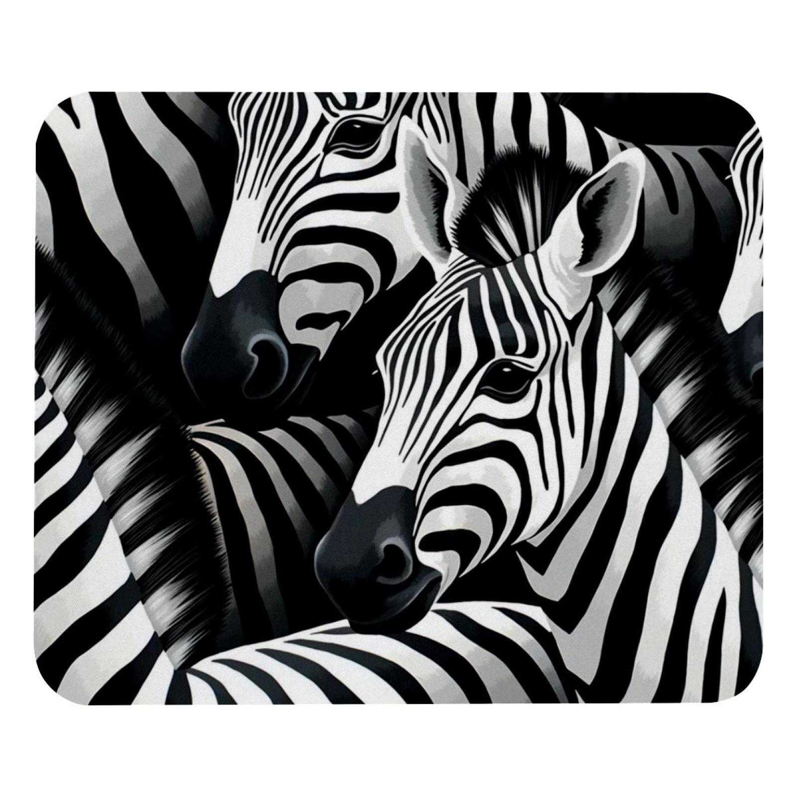 Zebra Animals Pattern Mousepad Square Thickness 2mm Desk Mat Office ...