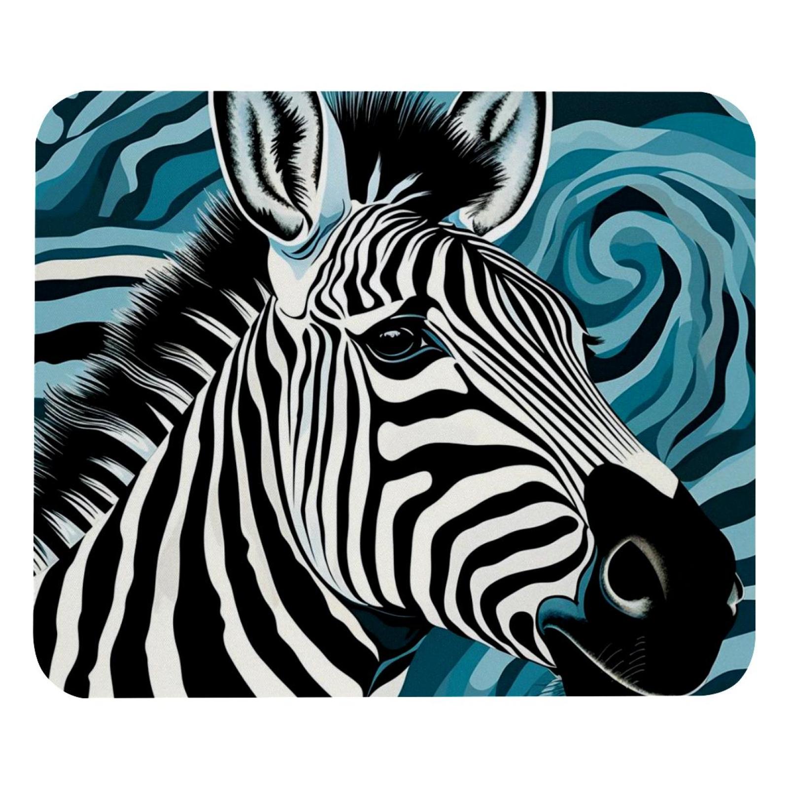 Zebra Animals Pattern Mousepad Square Thickness 2mm Desk Mat Office ...
