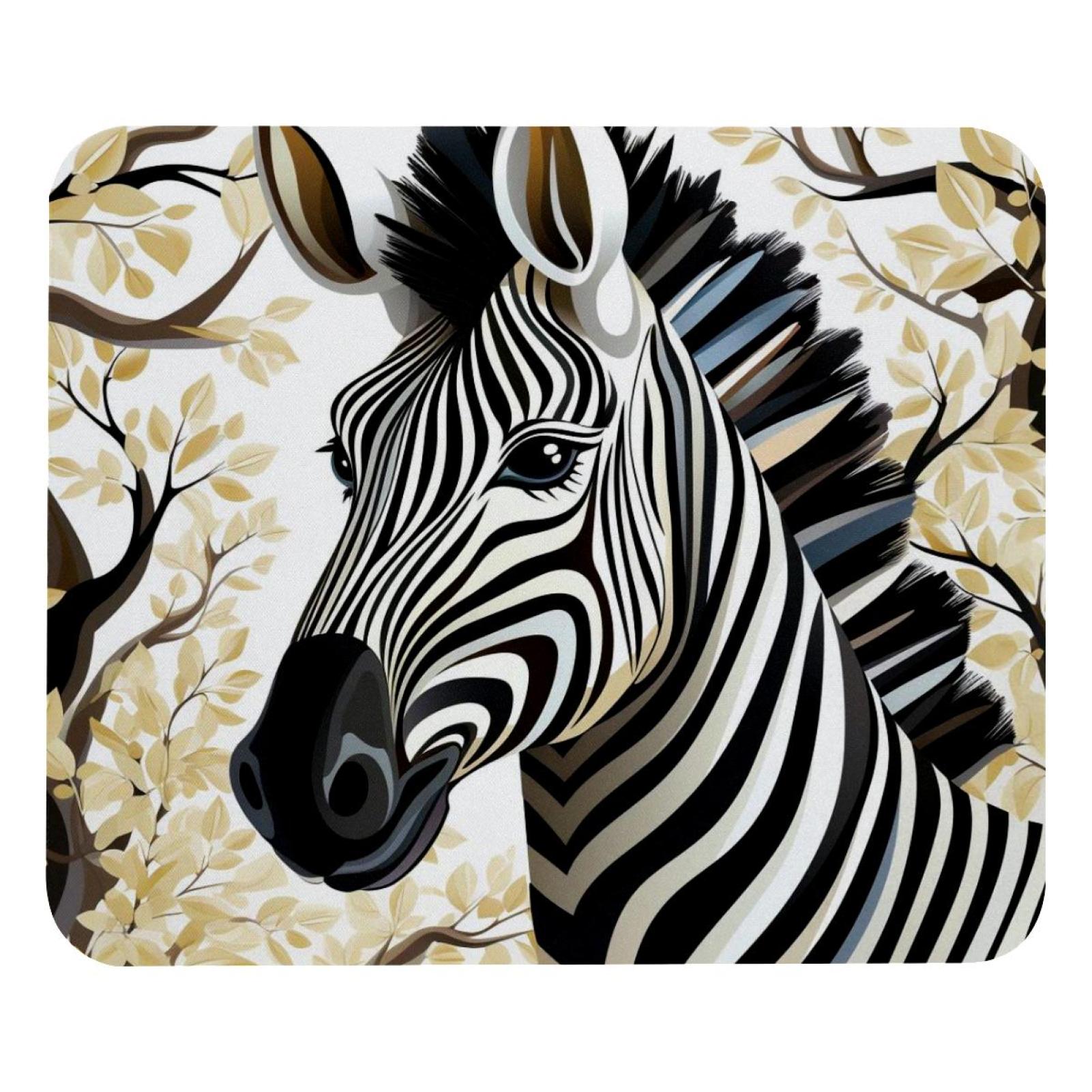 Zebra Animals Pattern Mousepad Square Thickness 2mm Desk Mat Office ...