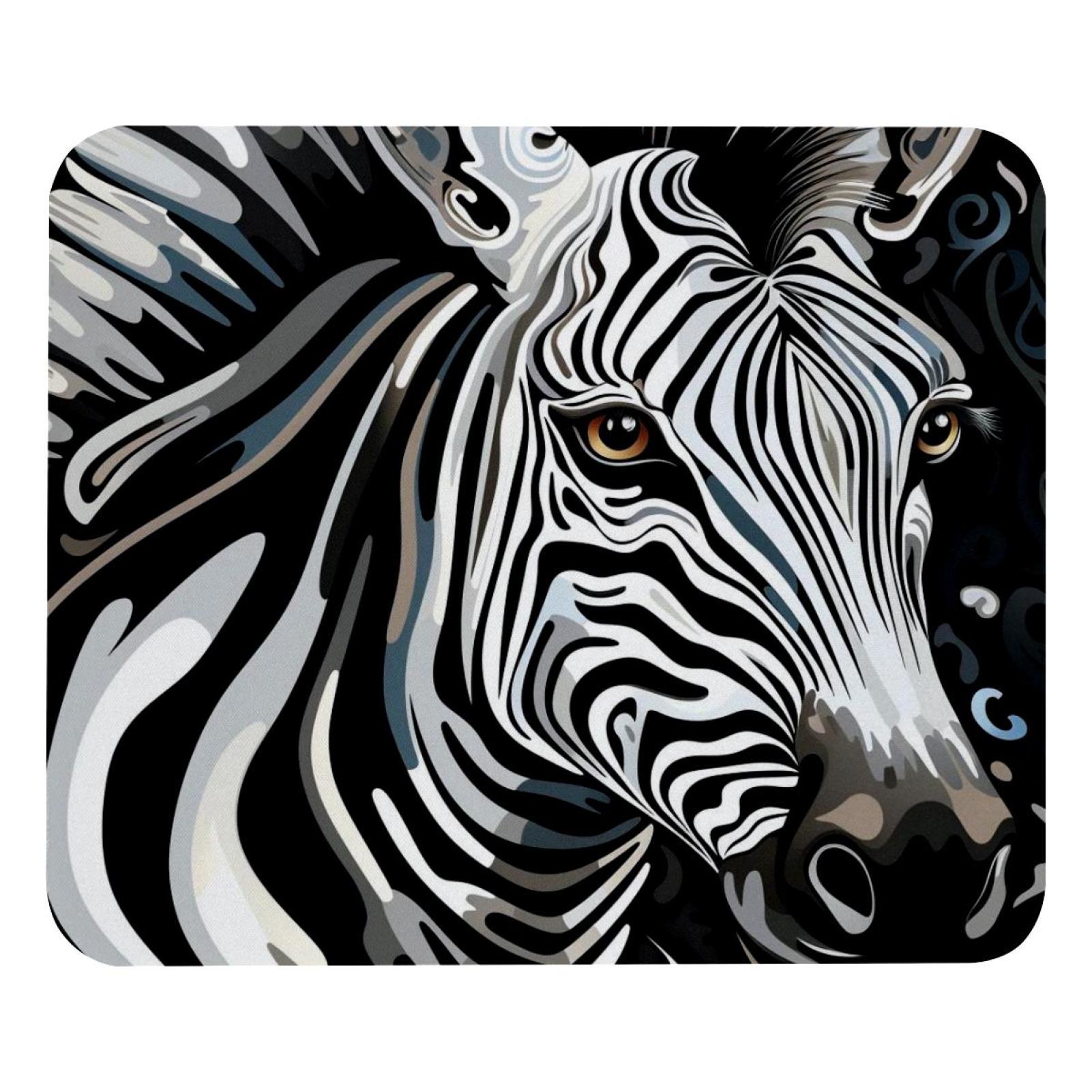 Zebra Animals Pattern Mousepad Square Thickness 2mm Desk Mat Office ...