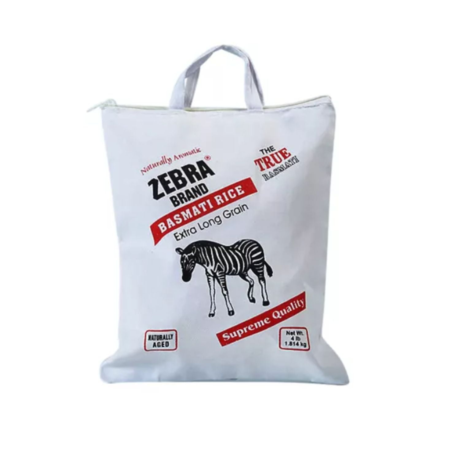 Zebra - 4lb Bag Basmati Rice Extra Long Kernel - Walmart.com