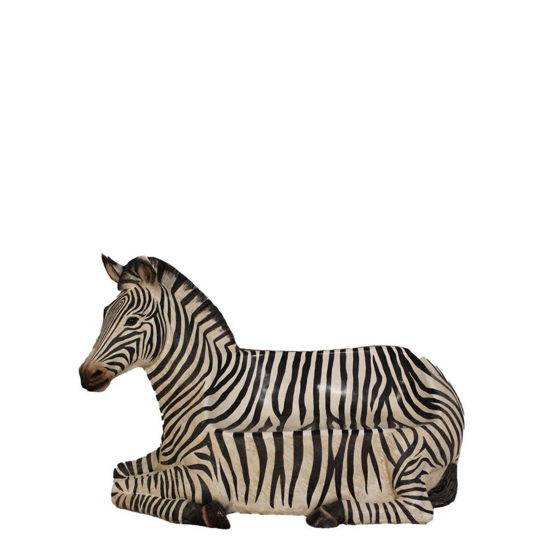 Zebra Bench Life Size Statue - Walmart.com
