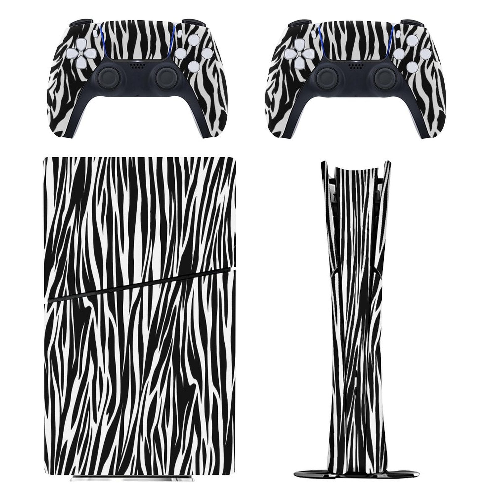 Zebra Black White Animal Print PS5/PS5 Pro/PS5 Slim Digital Disc Skin ...