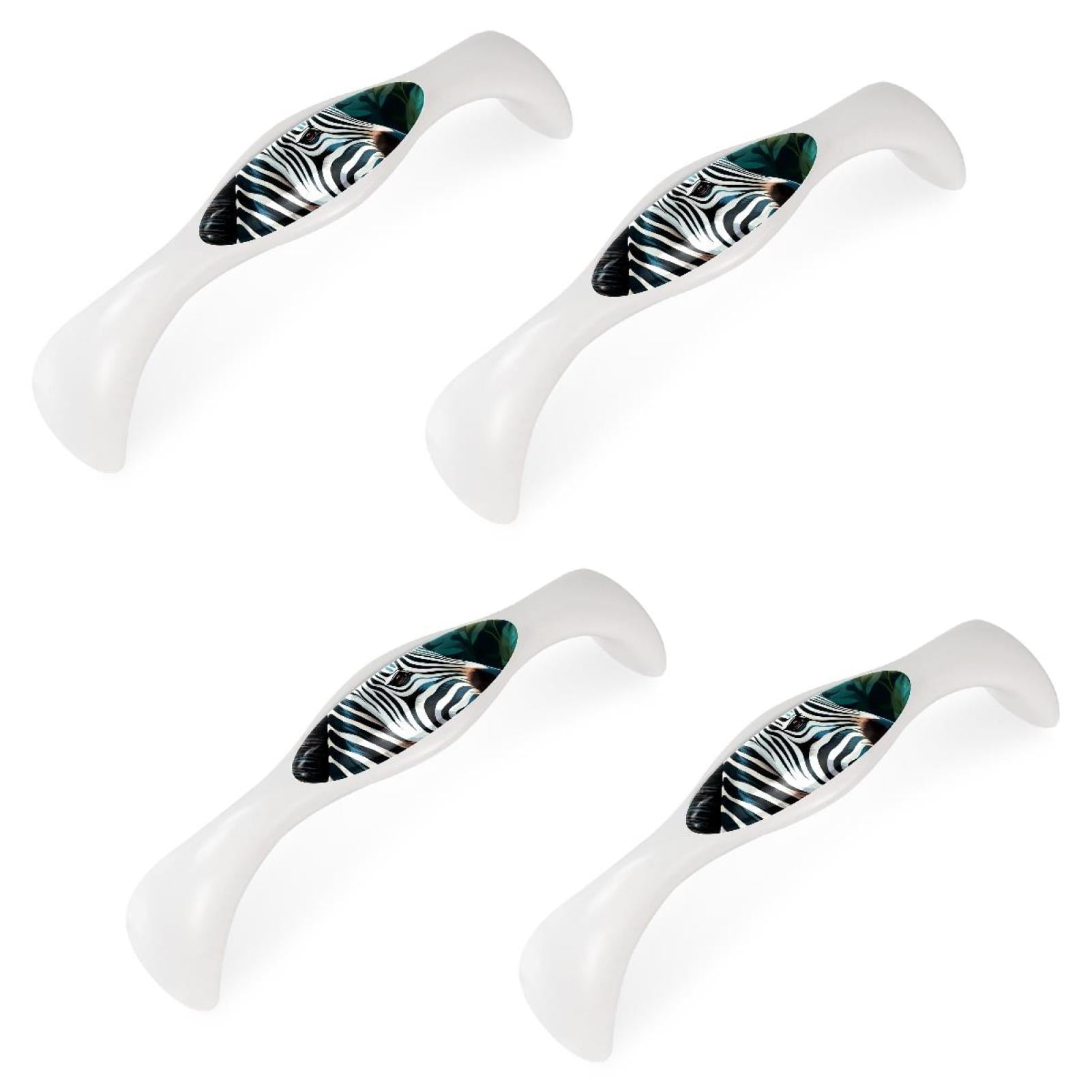 Zebra Cabinet Pulls Knobs 4 Pack Cabinet Handles Kitchen Hardware ...
