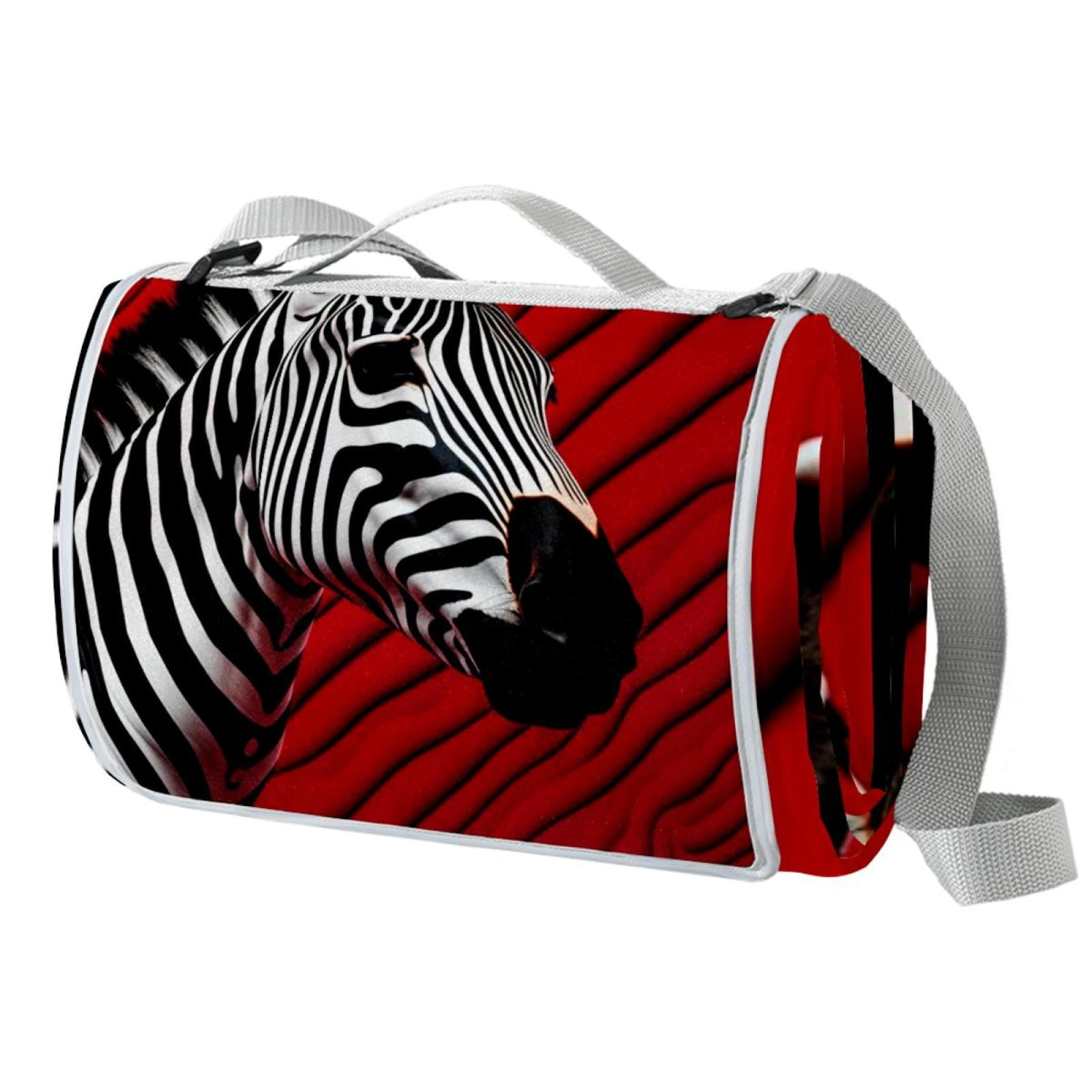 Zebra Canvas Picnic Blanket Waterproof Outdoor Extra Large for Family ...