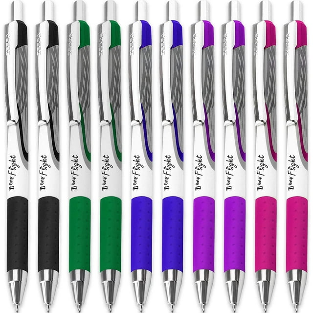 Zebra Classic Z-Grip Flight Ballpoint Pens - 1.2mm - Black, Blue, Green ...