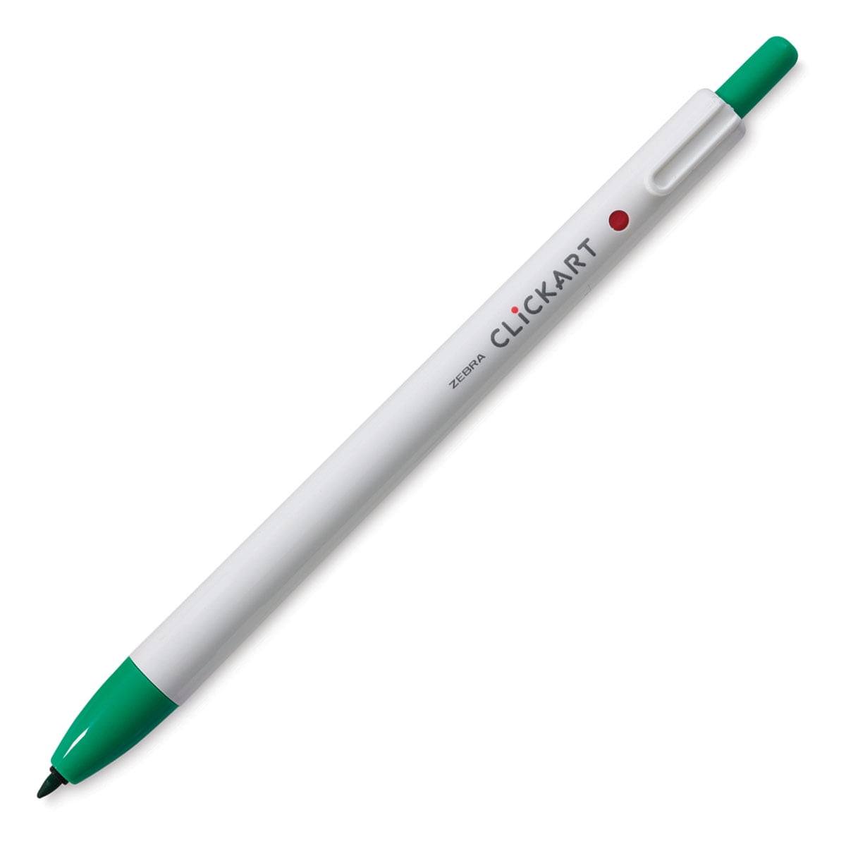 Zebra ClickArt Retractable Marker Pen, .6mm, Green - Walmart.com