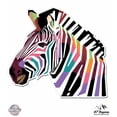 Zebra Color Graphic - 12" Vinyl Sticker Waterproof Decal - Walmart.com
