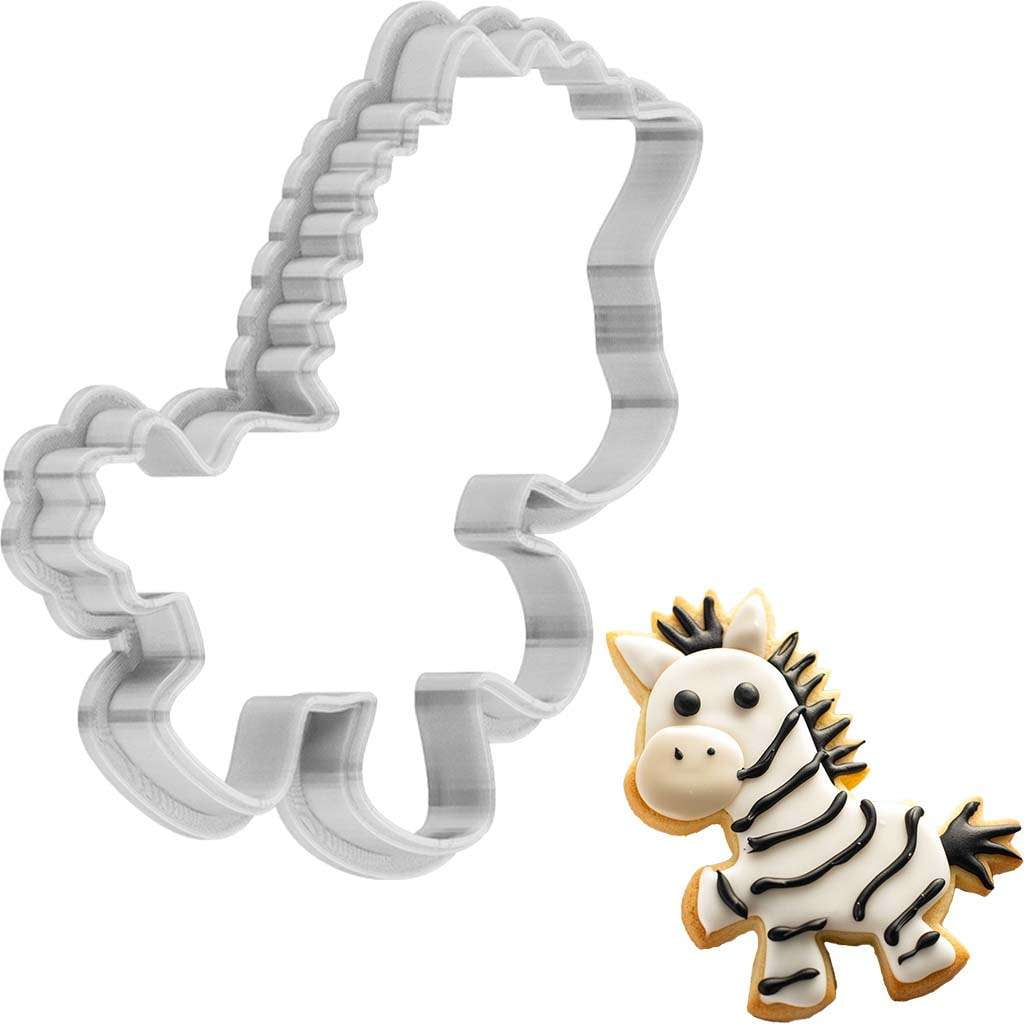 Zebra Cookie Cutter 4 Inch Made in USA by WONDERTORY - Walmart.com