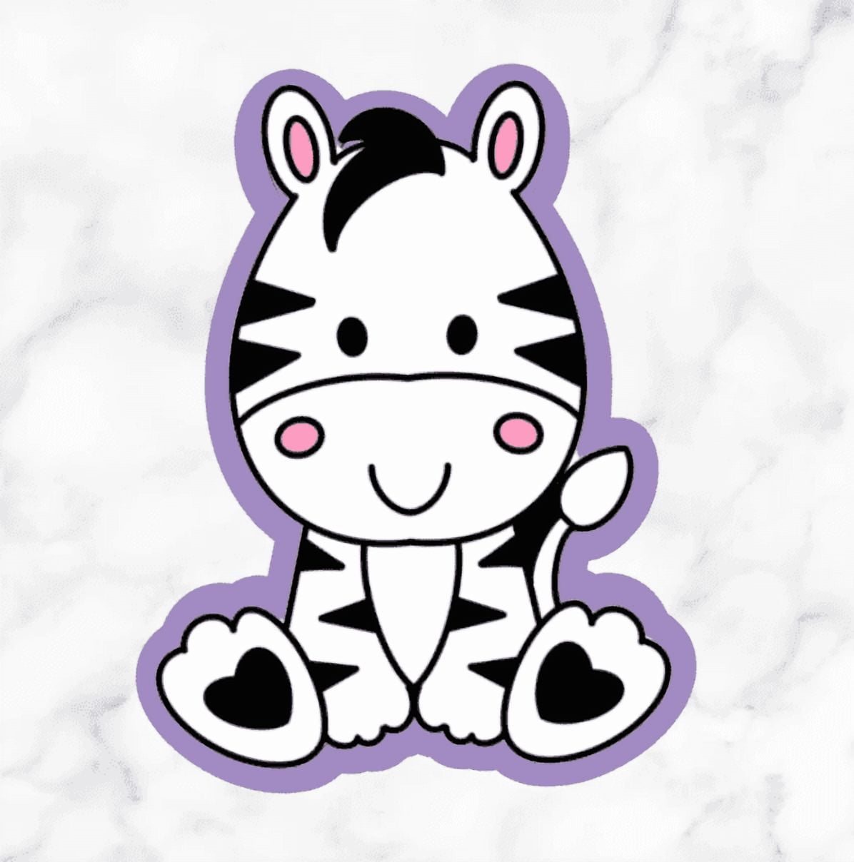 Zebra Cookie Cutter with Stamp Option - Walmart.com