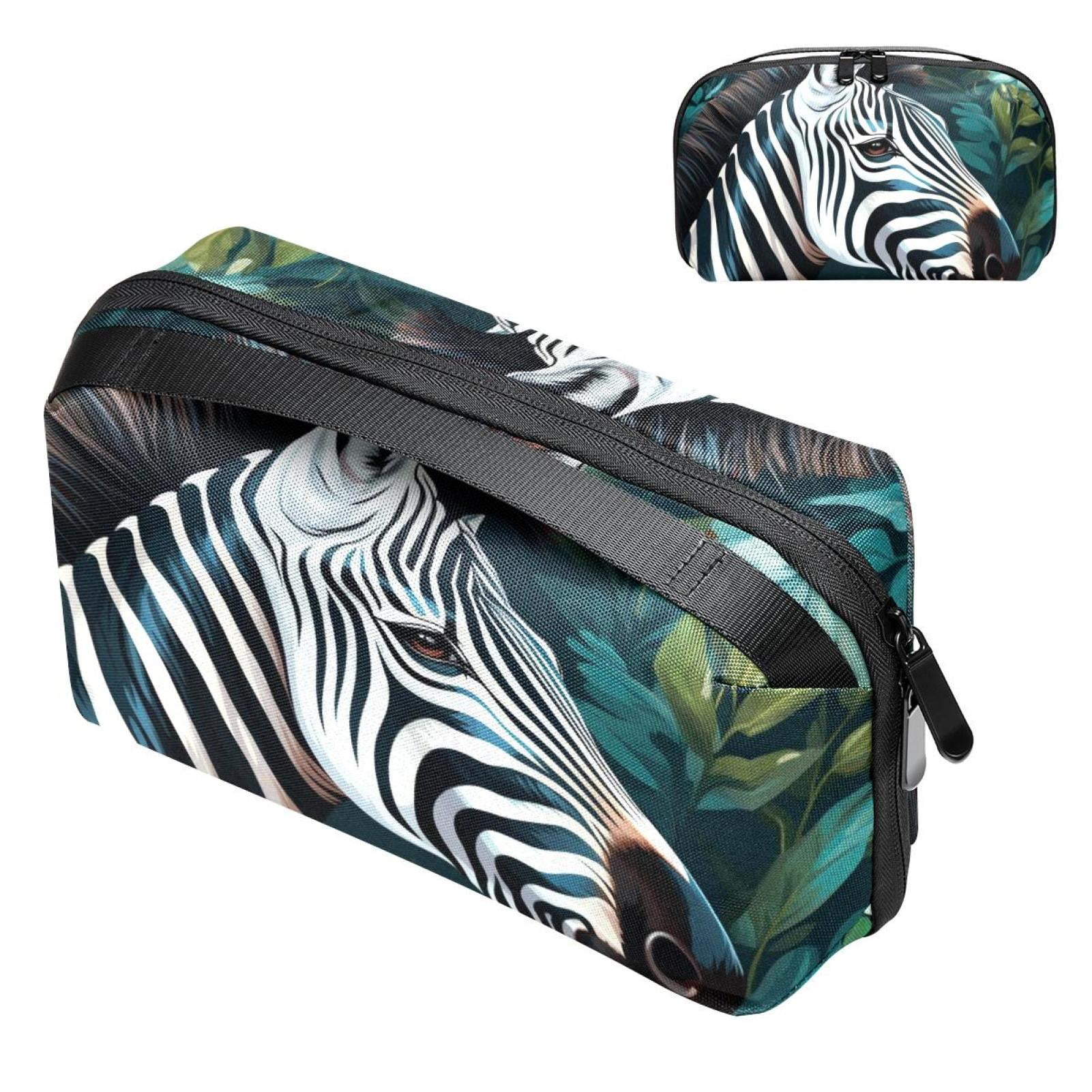 Zebra Digital Organizer Bag with Waterproof Oxford Cloth, 5.9x9.44x3.14 ...