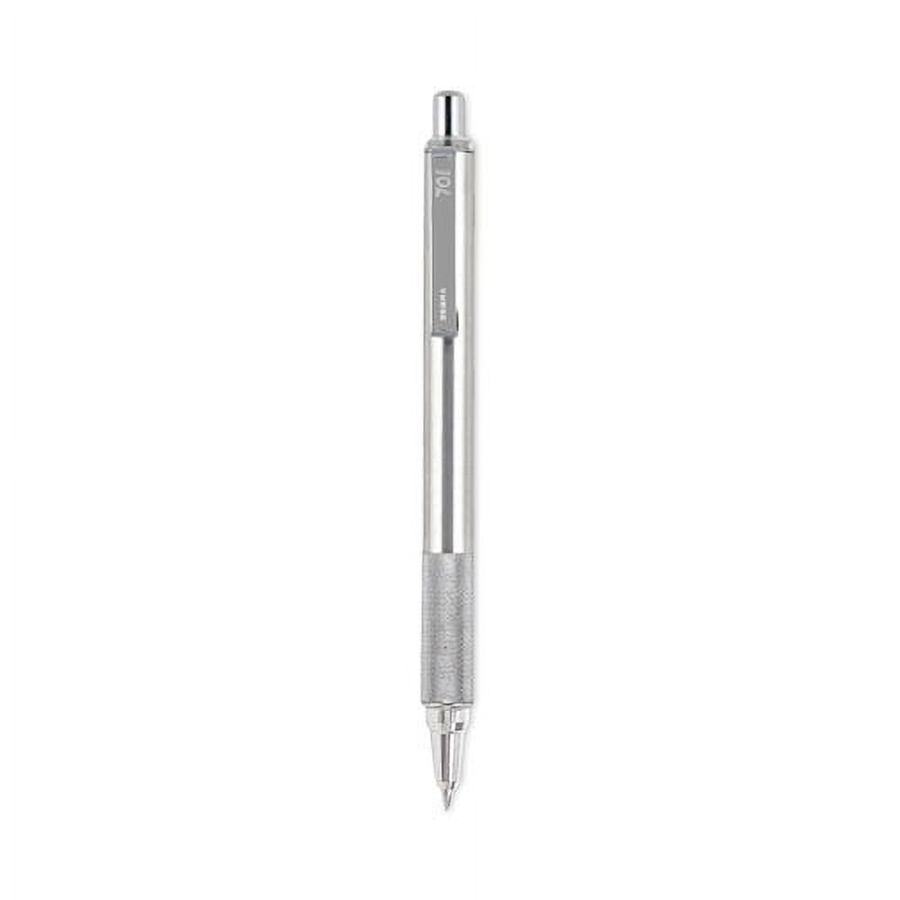 Zebra F-701 Ballpoint Pen Retractable Fine 0.7 mm, Black Ink, Stainless ...